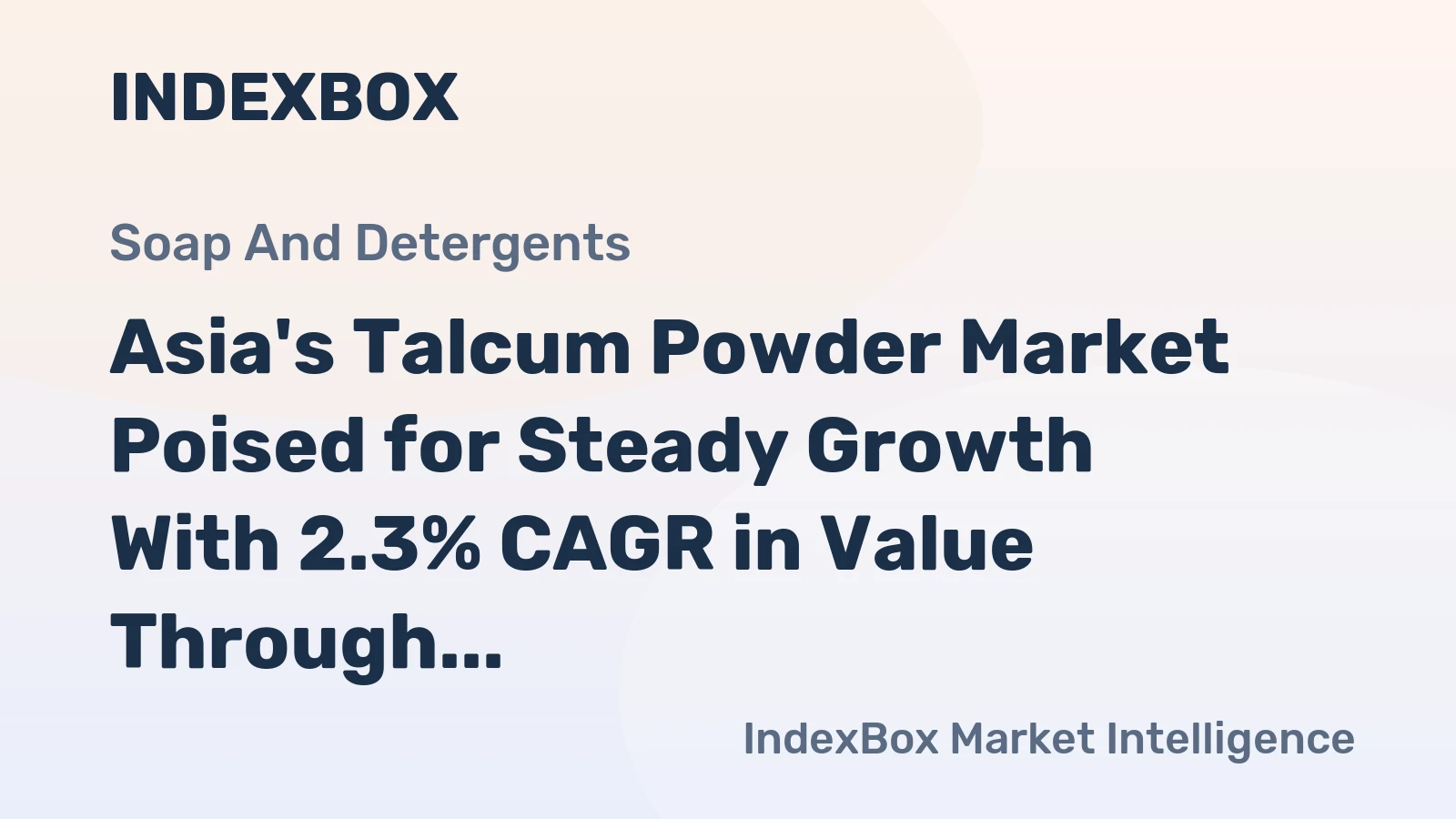 Asia's Talcum Powder Market Poised for Steady Growth With 2.3% CAGR in Value Through 2035