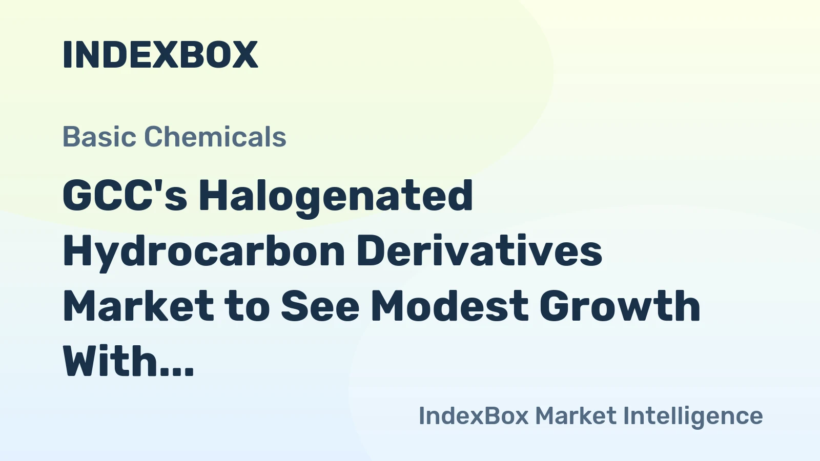 GCC's Halogenated Hydrocarbon Derivatives Market to See Modest Growth With a +1.3% Value CAGR Through 2035