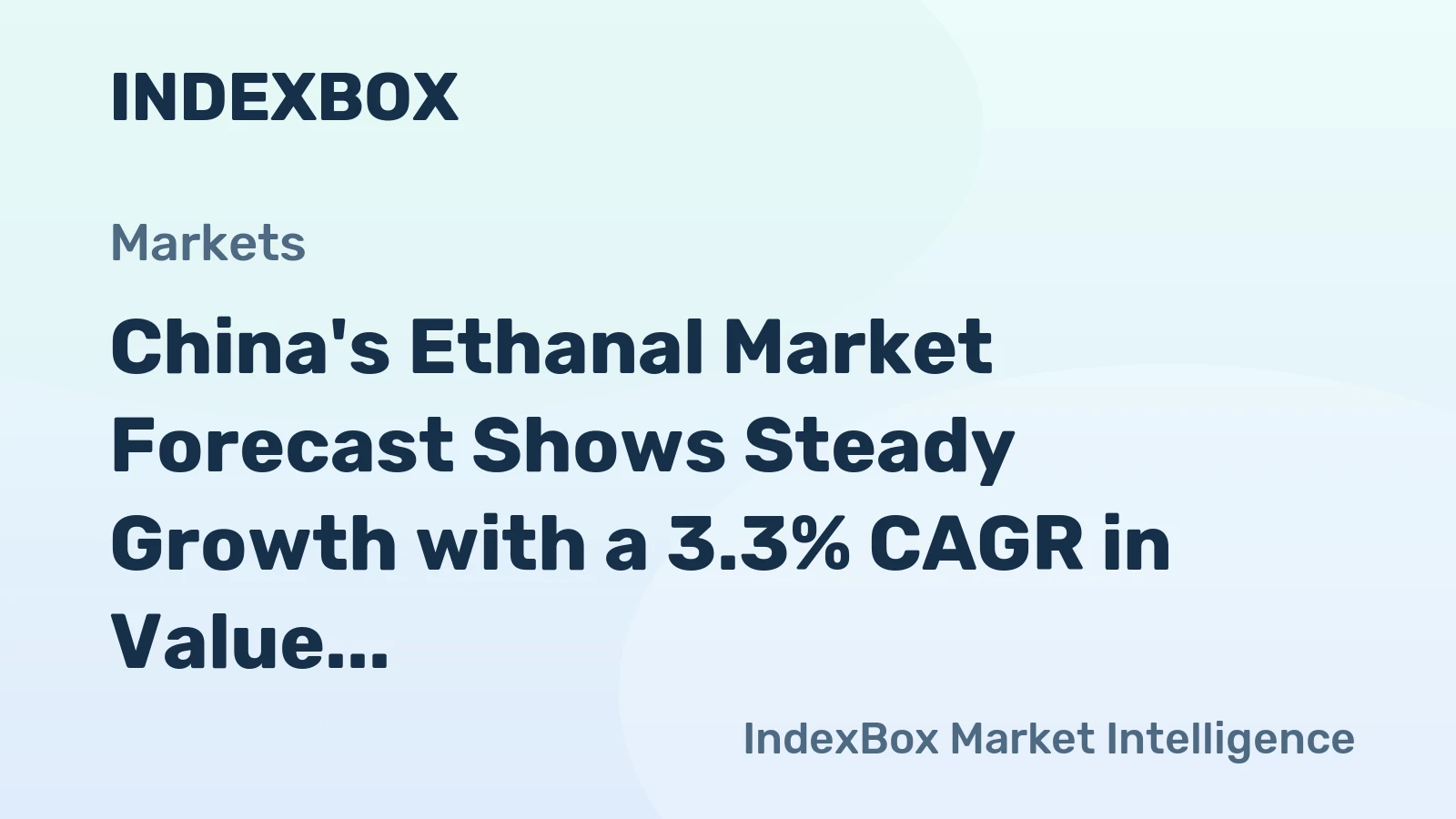 China's Ethanal Market Forecast Shows Steady Growth with a 3.3% CAGR in Value Through 2035