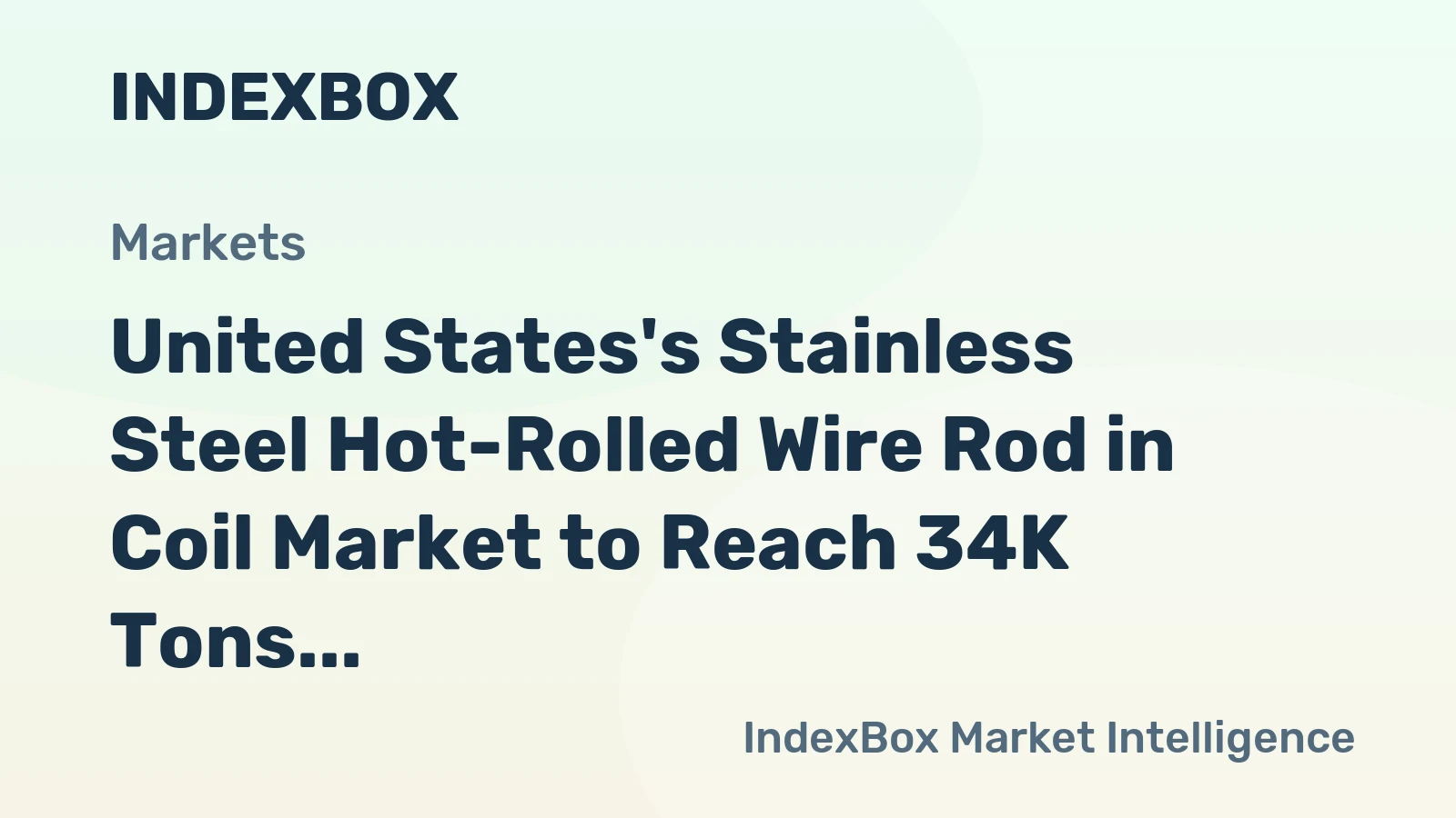 United States's Stainless Steel Hot-Rolled Wire Rod in Coil Market to Reach 34K Tons and $166M by 2035