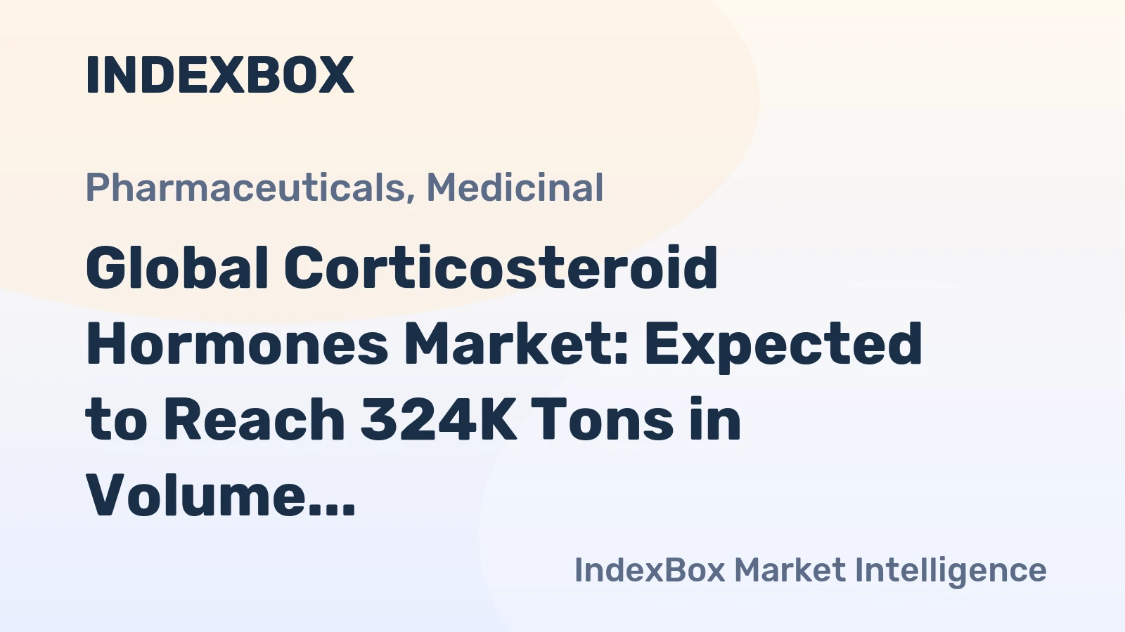 Global Corticosteroid Hormones Market: Expected to Reach 324K Tons in Volume and $81.2B in Value by 2035