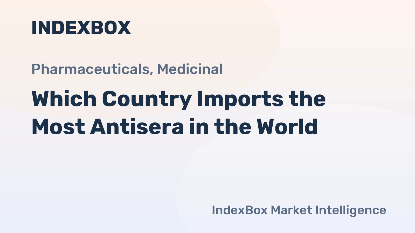 Which Country Imports the Most Antisera in the World?