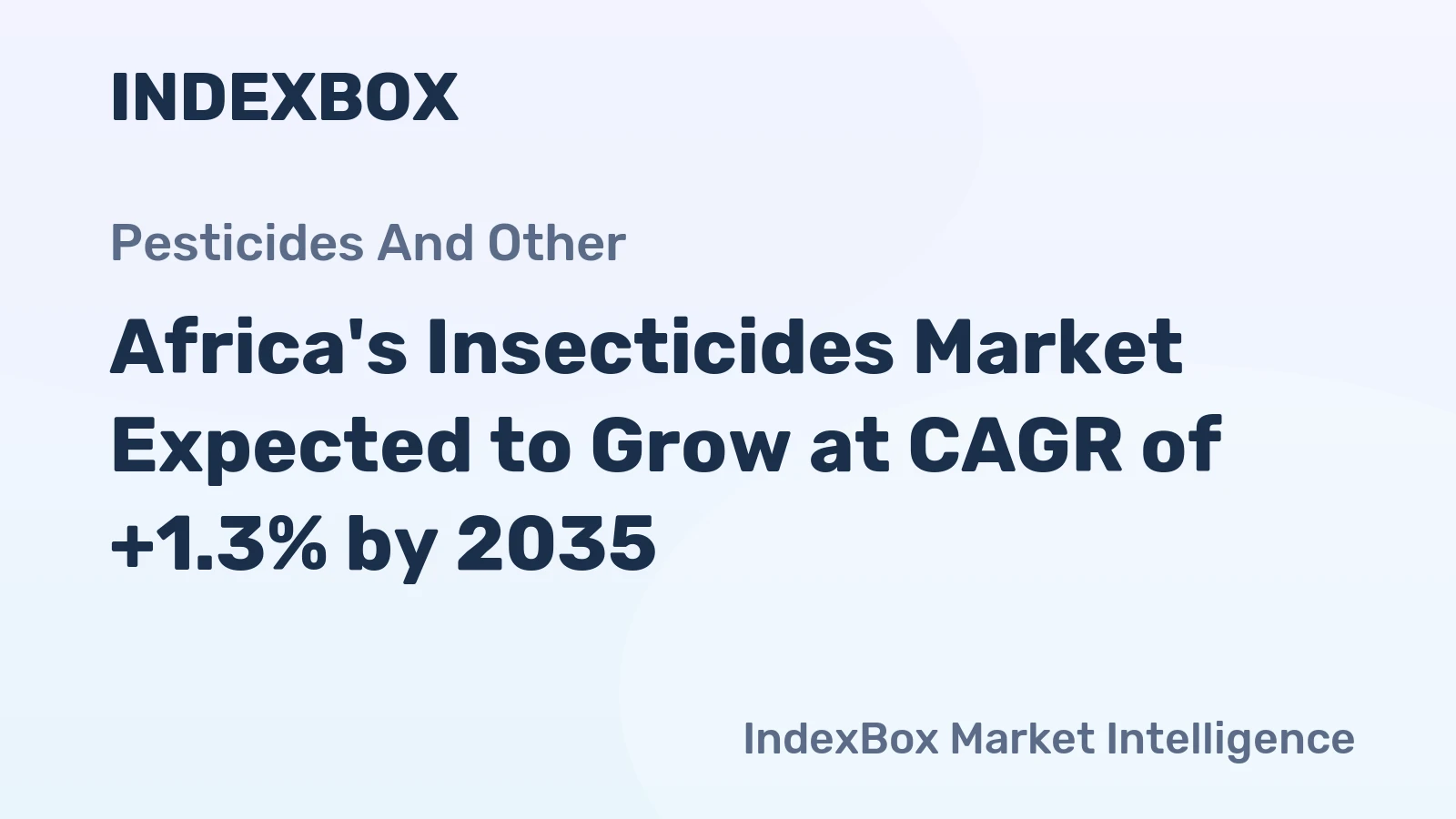 Africa's Insecticides Market Expected to Grow at CAGR of +1.3% by 2035