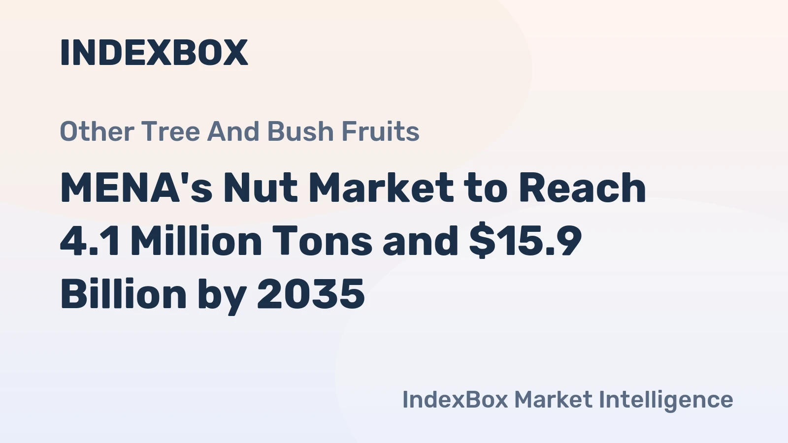 MENA's Nut Market to Reach 4.1 Million Tons and $15.9 Billion by 2035