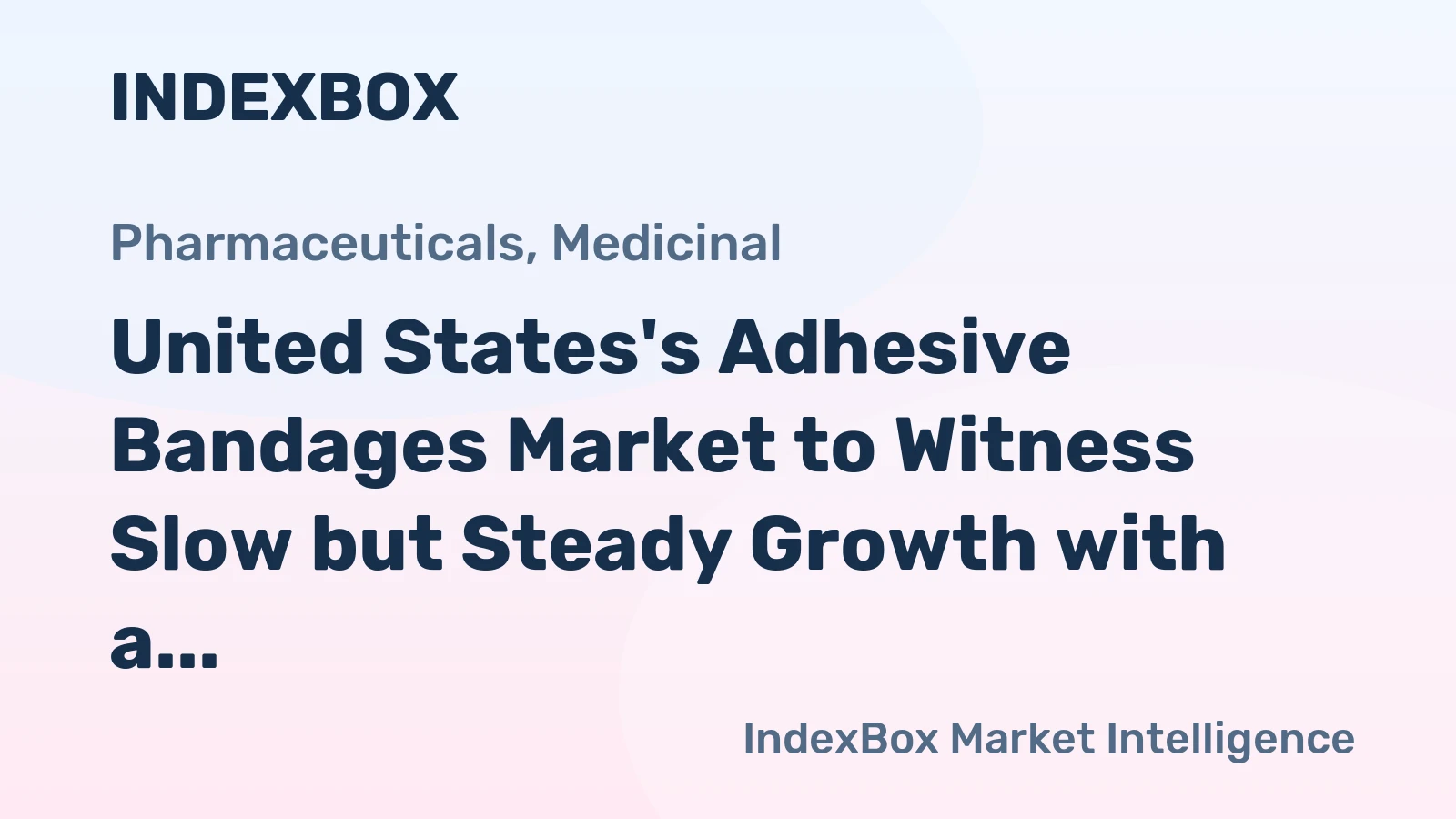 United States's Adhesive Bandages Market to Witness Slow but Steady Growth with a CAGR of +1.2%