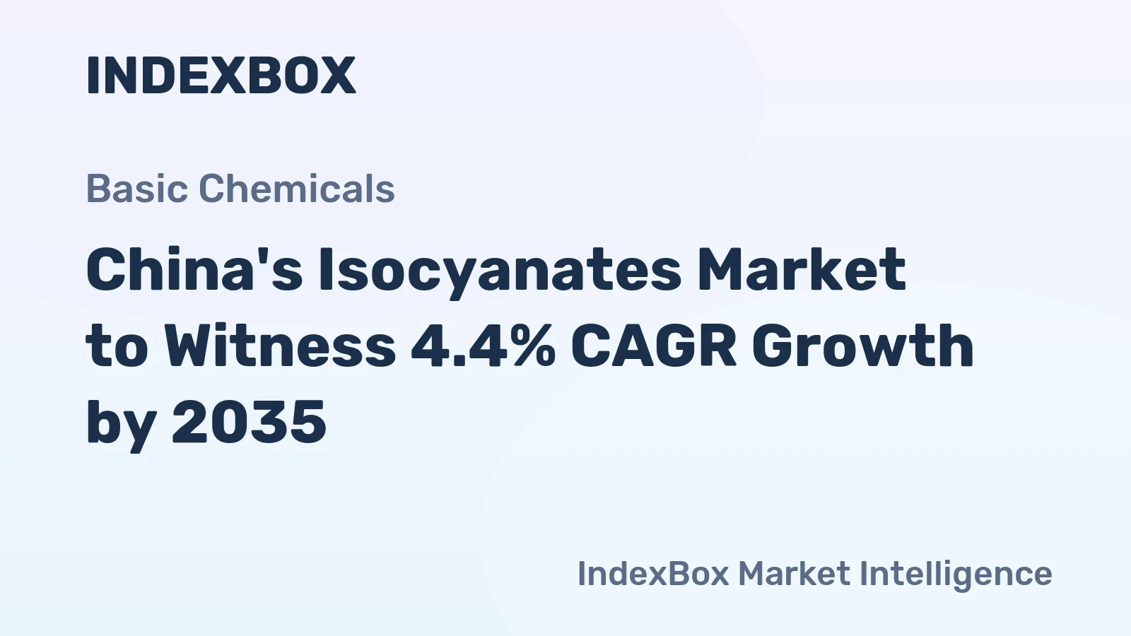 China's Isocyanates Market to Witness 4.4% CAGR Growth by 2035