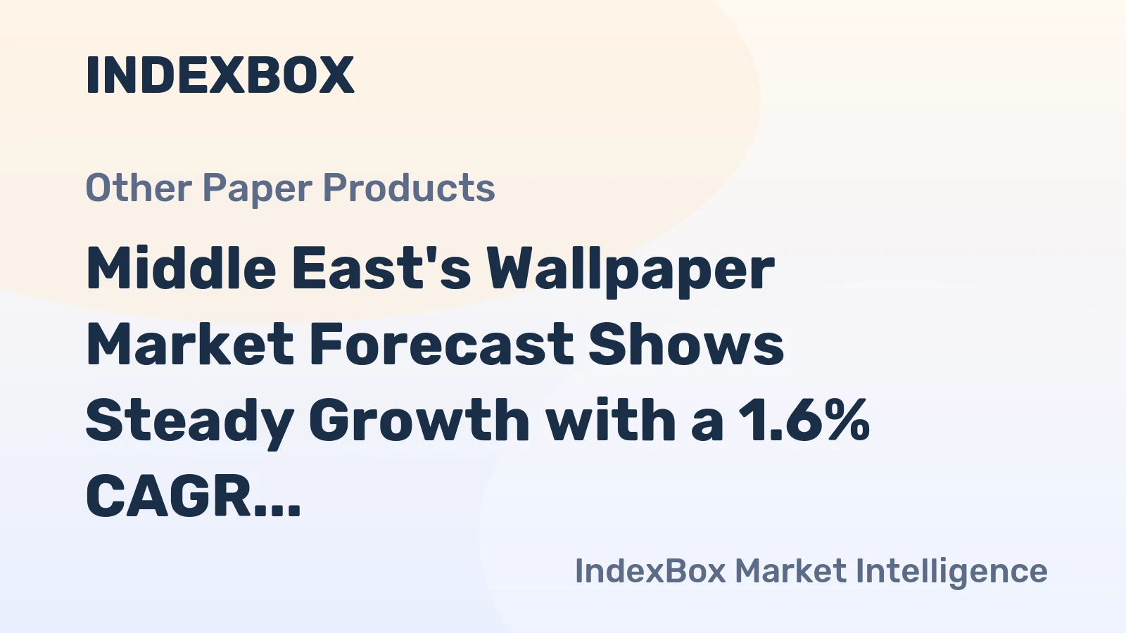 Middle East's Wallpaper Market Forecast Shows Steady Growth with a 1.6% CAGR in Value