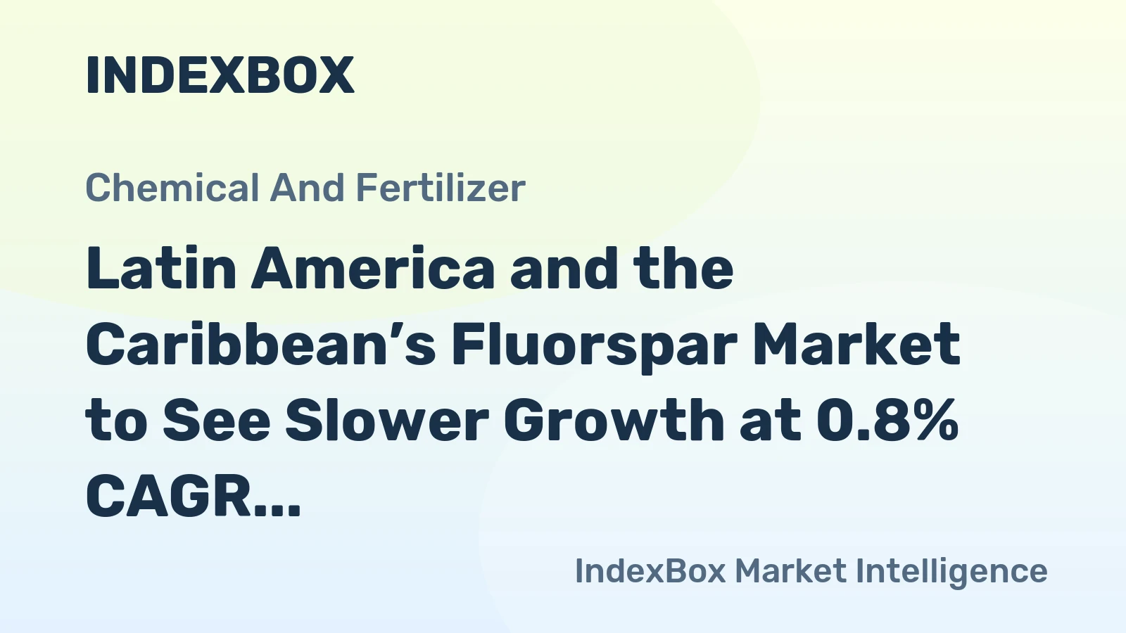 Latin America and the Caribbean’s Fluorspar Market to See Slower Growth at 0.8% CAGR Through 2035