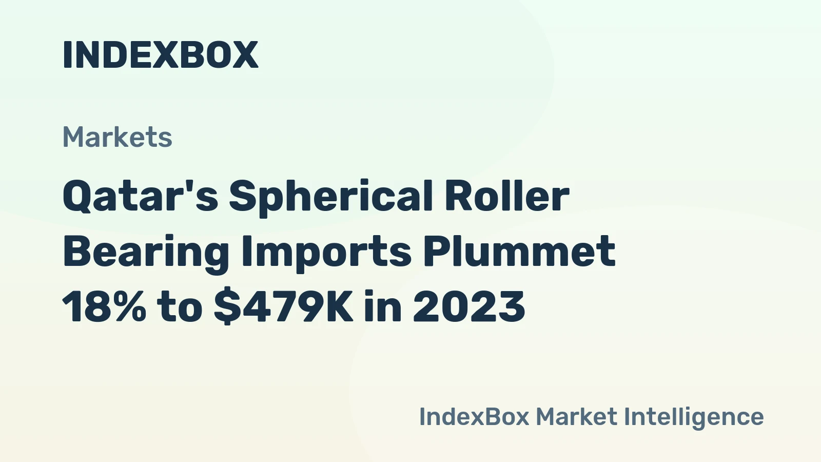 Qatar's Spherical Roller Bearing Imports Plummet 18% to $479K in 2023