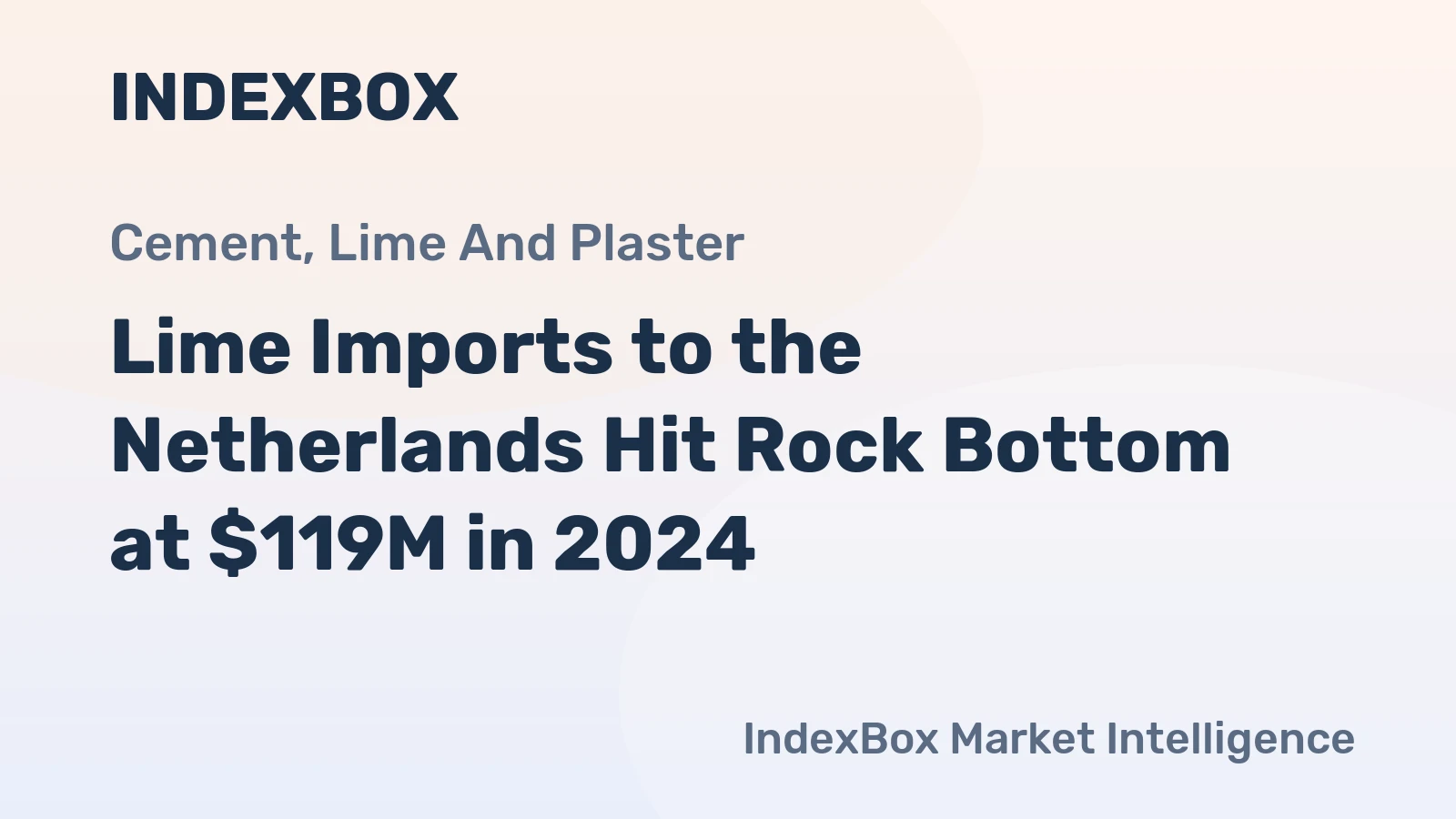 Lime Imports to the Netherlands Hit Rock Bottom at $119M in 2024
