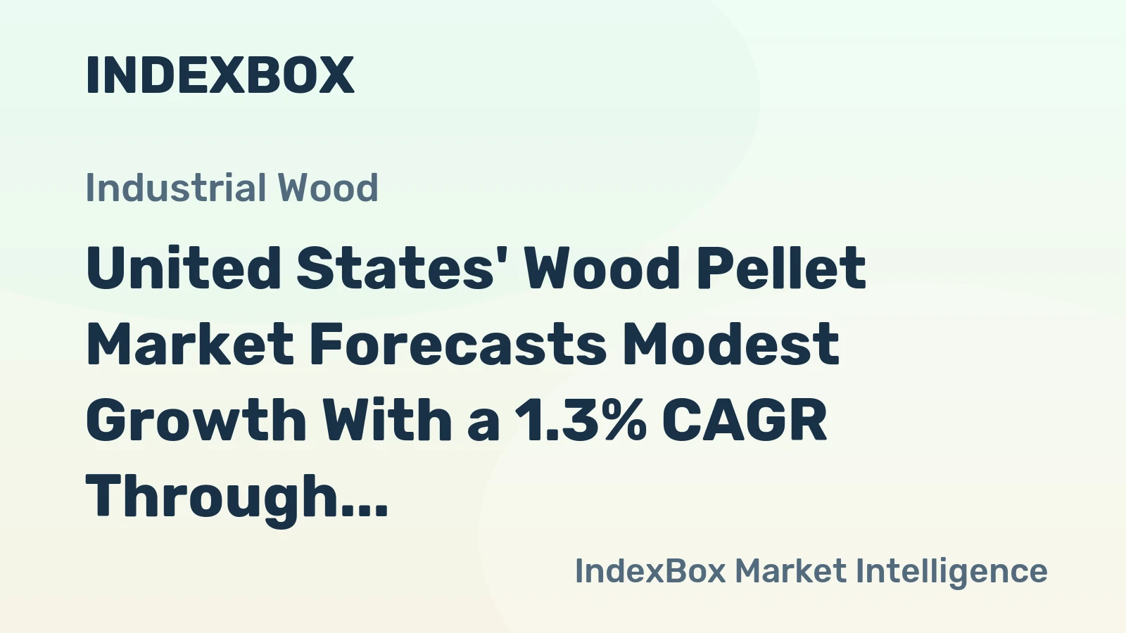 United States' Wood Pellet Market Forecasts Modest Growth With a 1.3% CAGR Through 2035