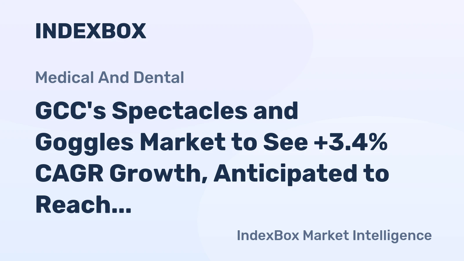 GCC's Spectacles and Goggles Market to See +3.4% CAGR Growth, Anticipated to Reach $97M by 2035