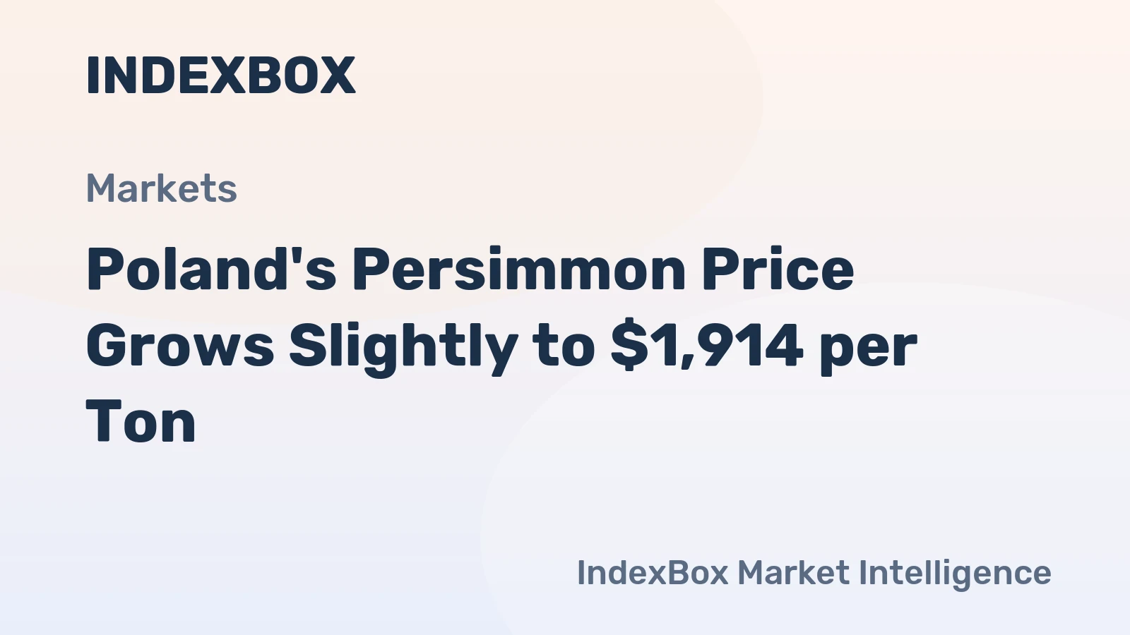 Poland's Persimmon Price Grows Slightly to $1,914 per Ton