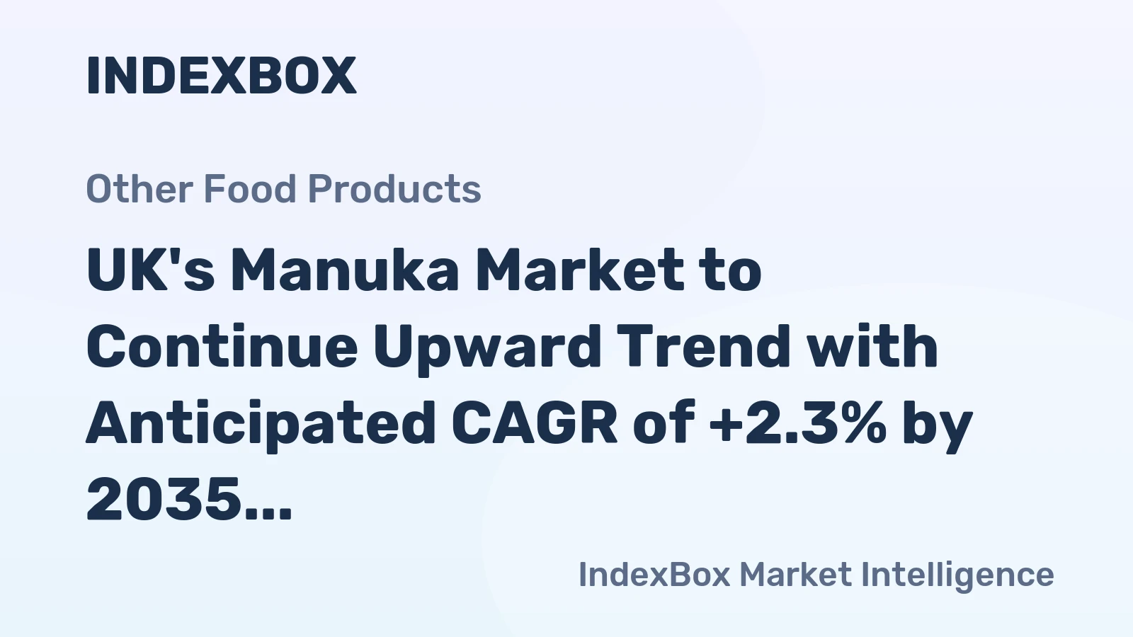 UK's Manuka Market to Continue Upward Trend with Anticipated CAGR of +2.3% by 2035