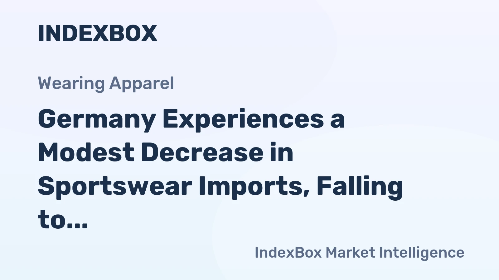 Germany Experiences a Modest Decrease in Sportswear Imports, Falling to $526M in 2023