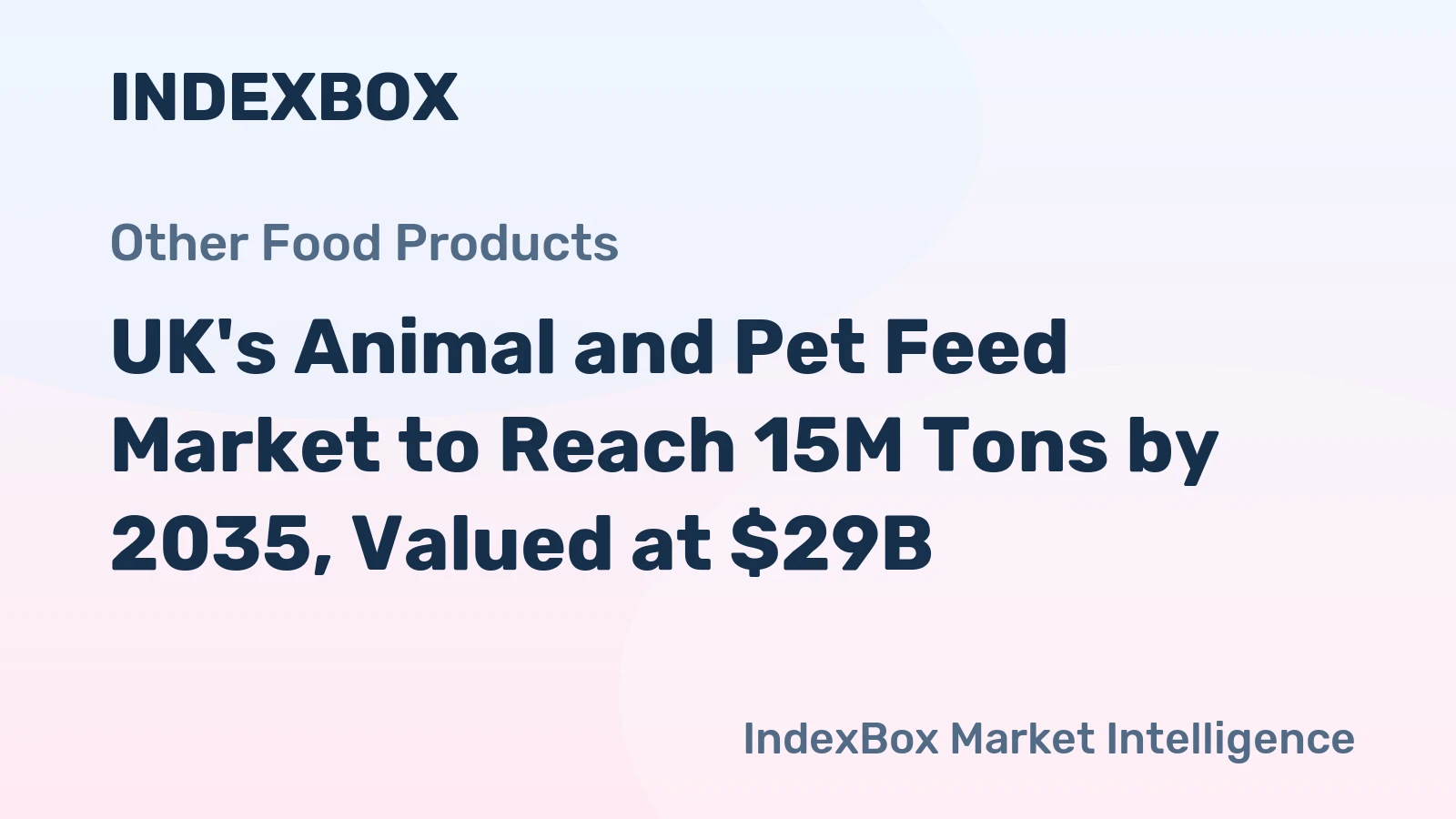 UK's Animal and Pet Feed Market to Reach 15M Tons by 2035, Valued at $29B