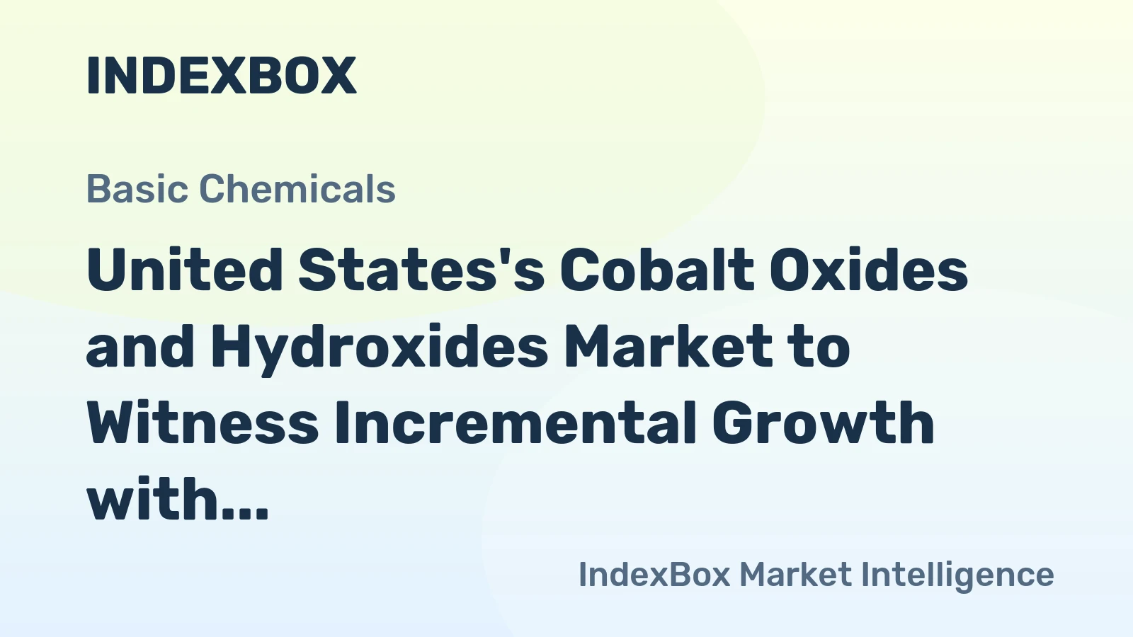 United States's Cobalt Oxides and Hydroxides Market to Witness Incremental Growth with a CAGR of +0.1% from 2024 to 2035