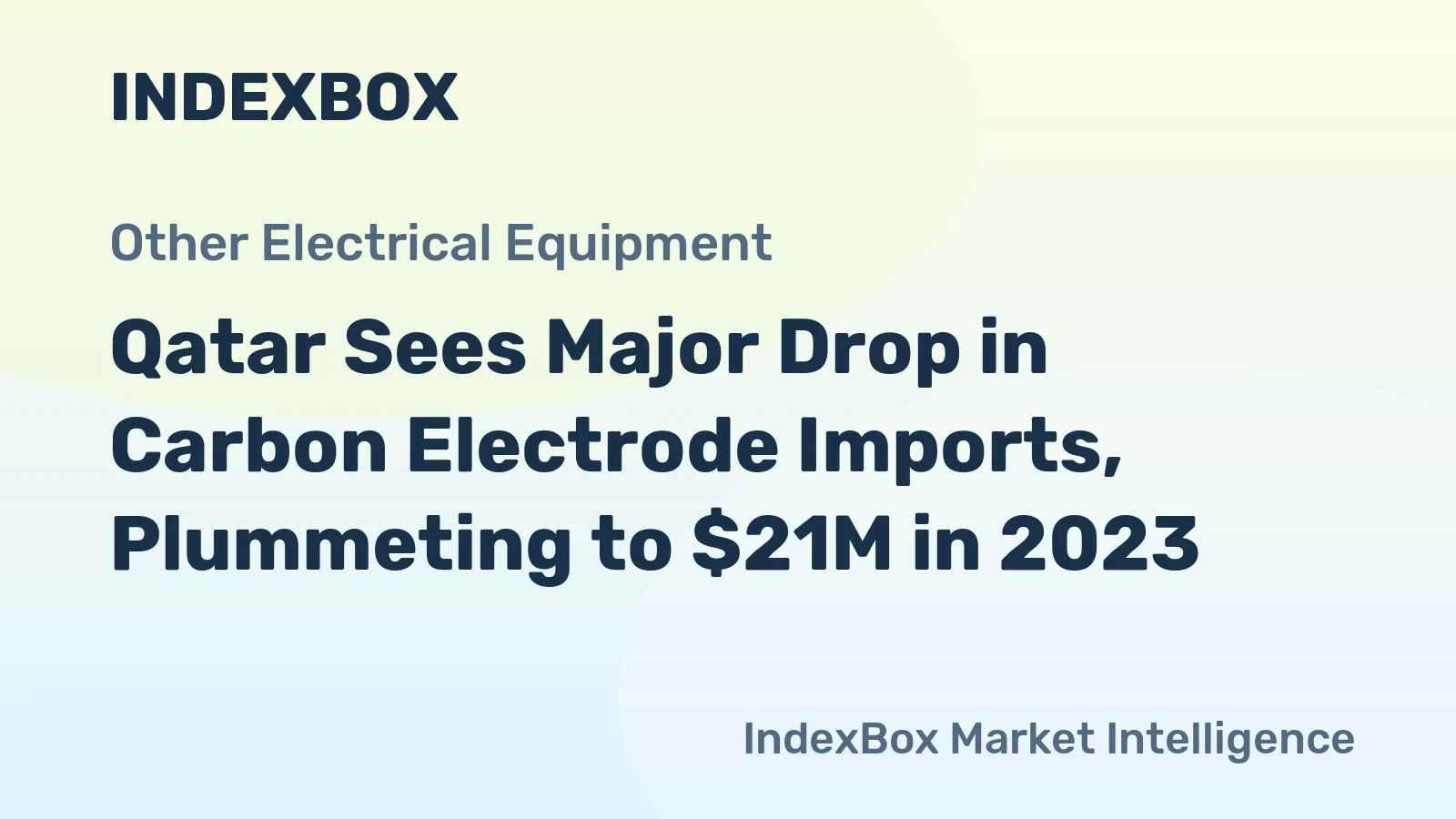 Qatar Sees Major Drop in Carbon Electrode Imports, Plummeting to $21M in 2023
