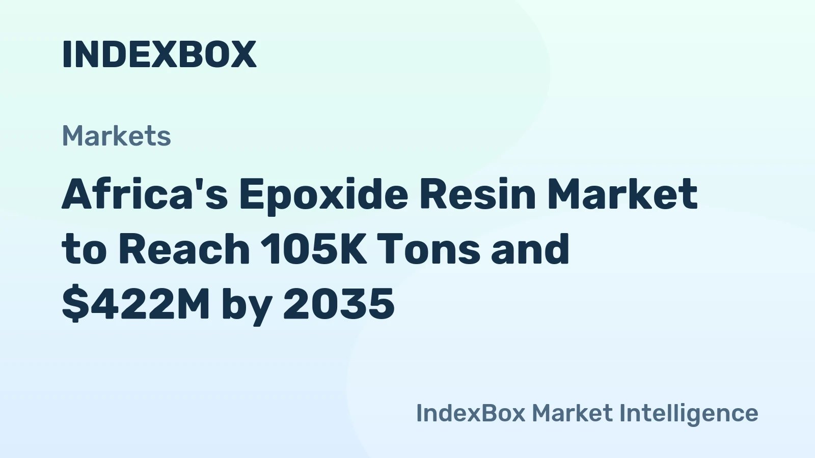 Africa's Epoxide Resin Market to Reach 105K Tons and $422M by 2035