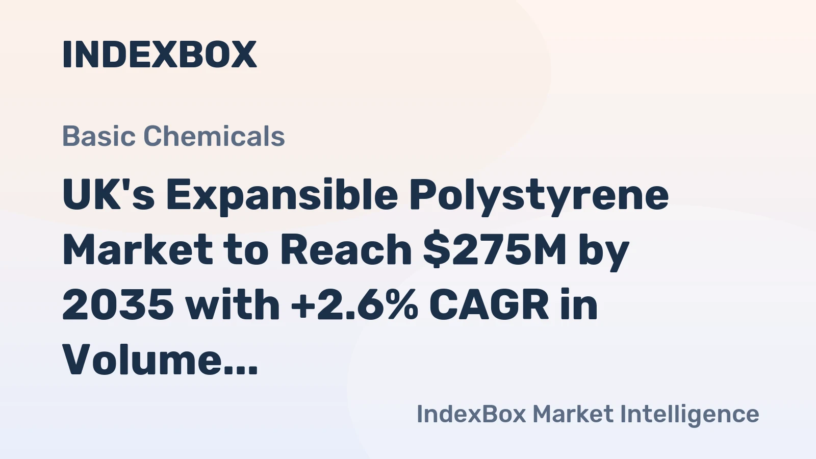 UK's Expansible Polystyrene Market to Reach $275M by 2035 with +2.6% CAGR in Volume