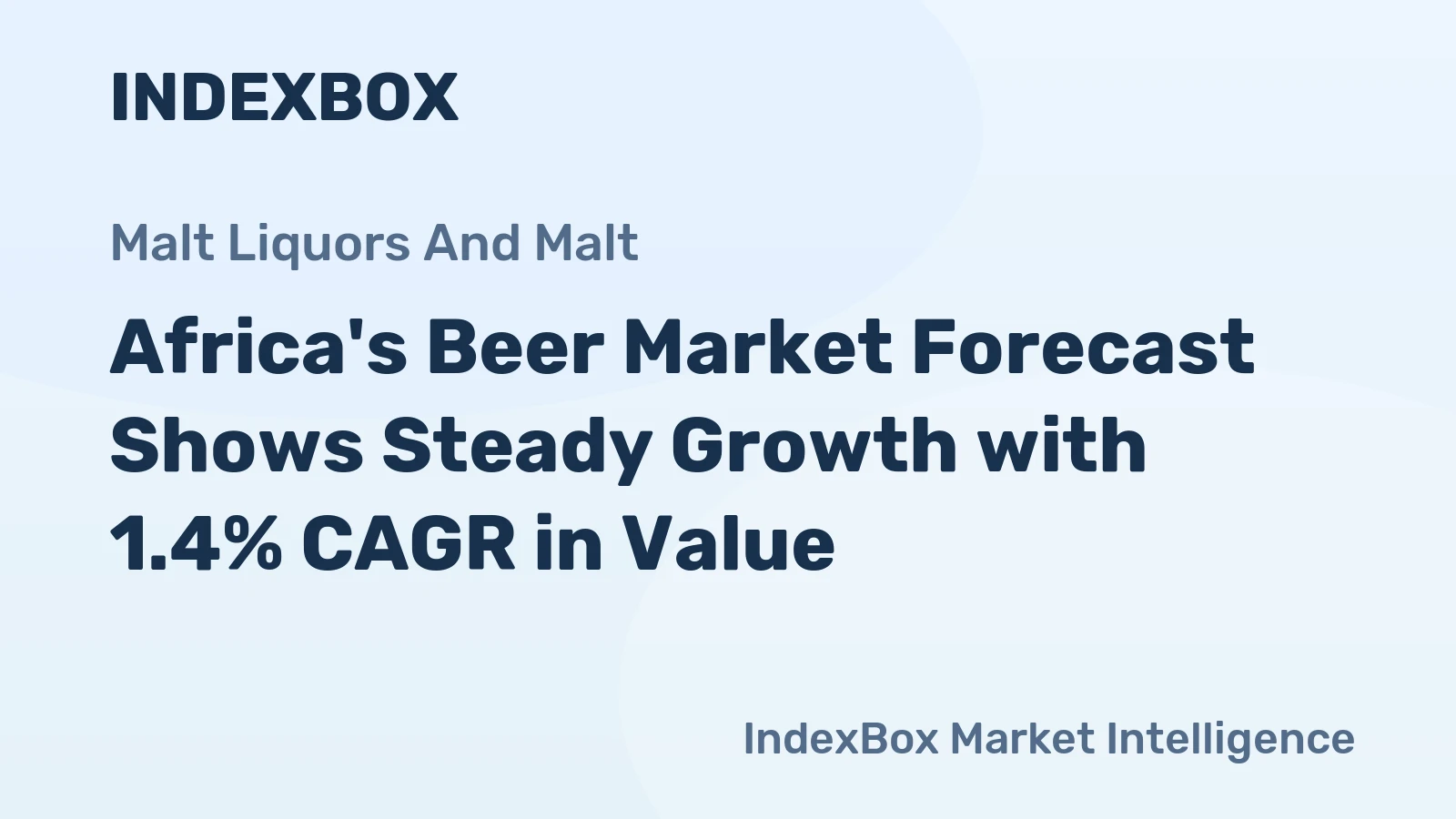 Africa's Beer Market Forecast Shows Steady Growth with 1.4% CAGR in Value