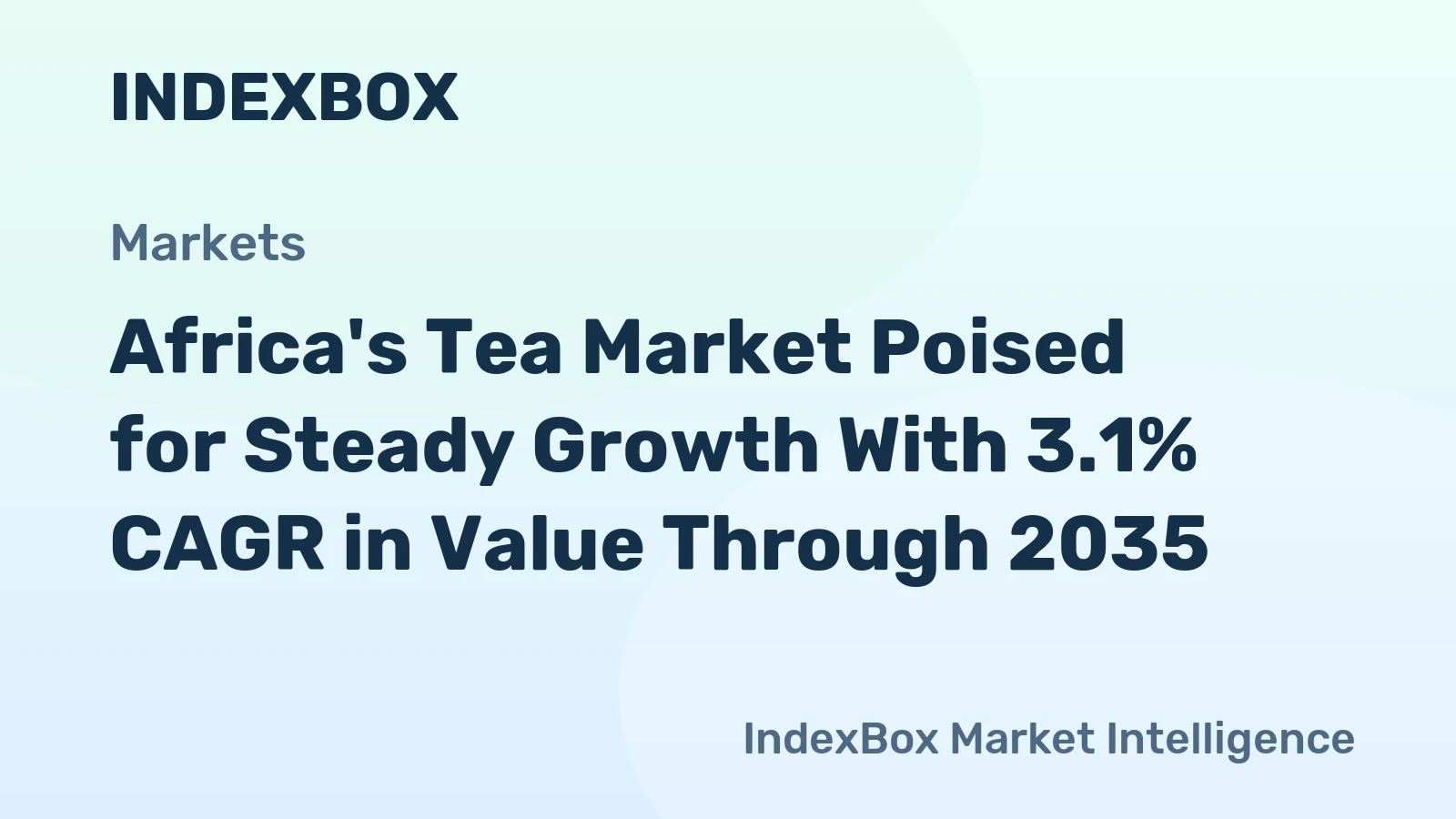 Africa's Tea Market Poised for Steady Growth With 3.1% CAGR in Value Through 2035