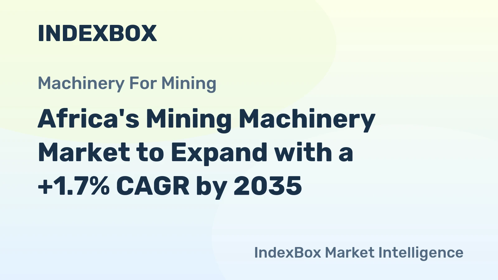 Africa's Mining Machinery Market to Expand with a +1.7% CAGR by 2035