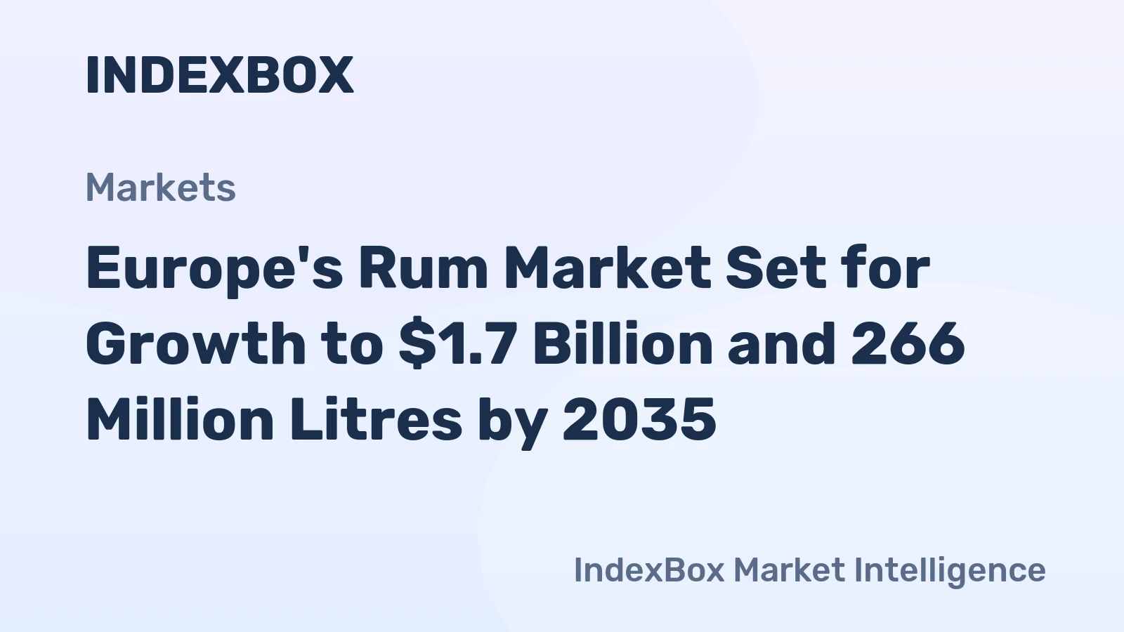 Europe's Rum Market Set for Growth to $1.7 Billion and 266 Million Litres by 2035