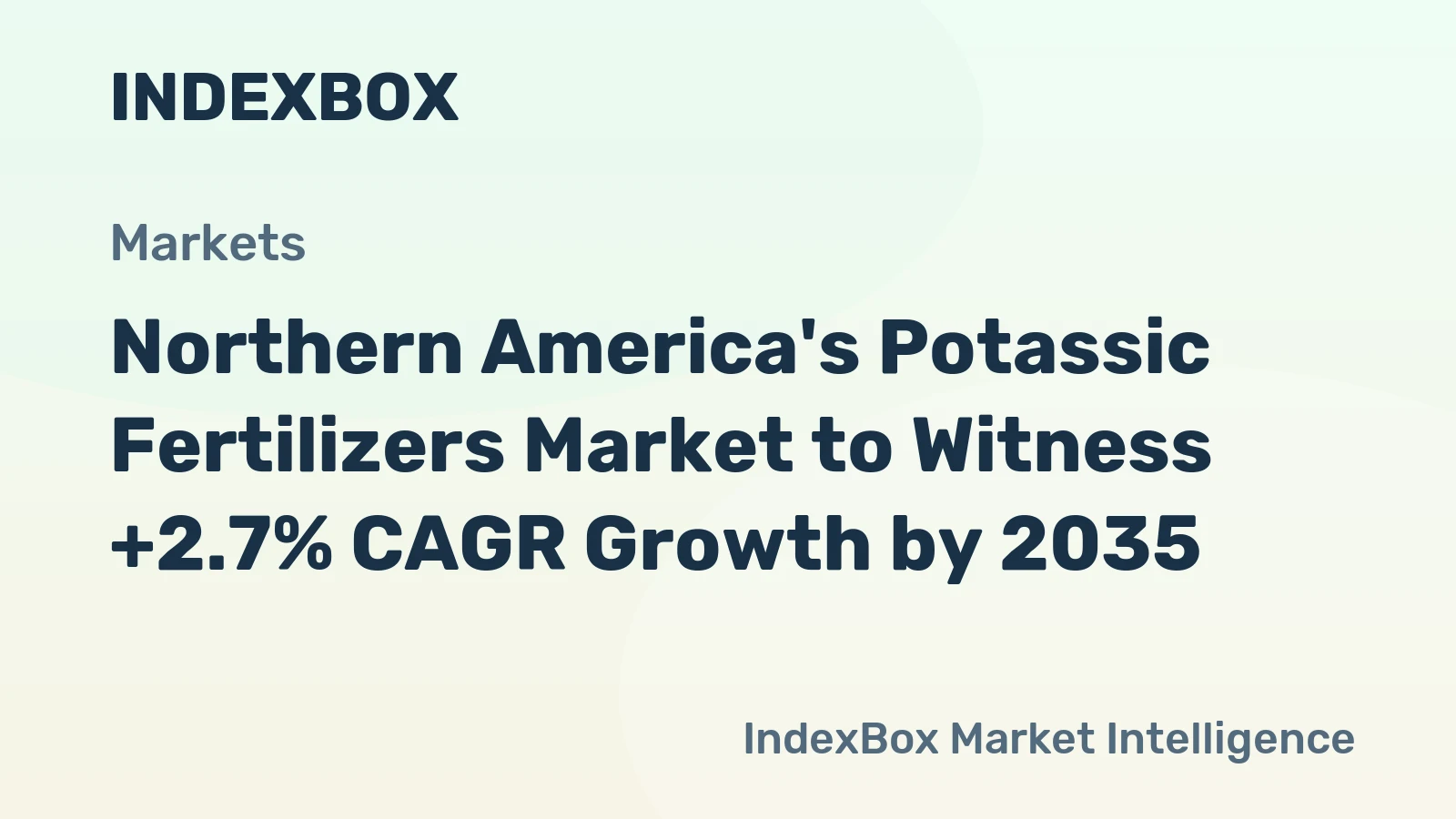 Northern America's Potassic Fertilizers Market to Witness +2.7% CAGR Growth by 2035