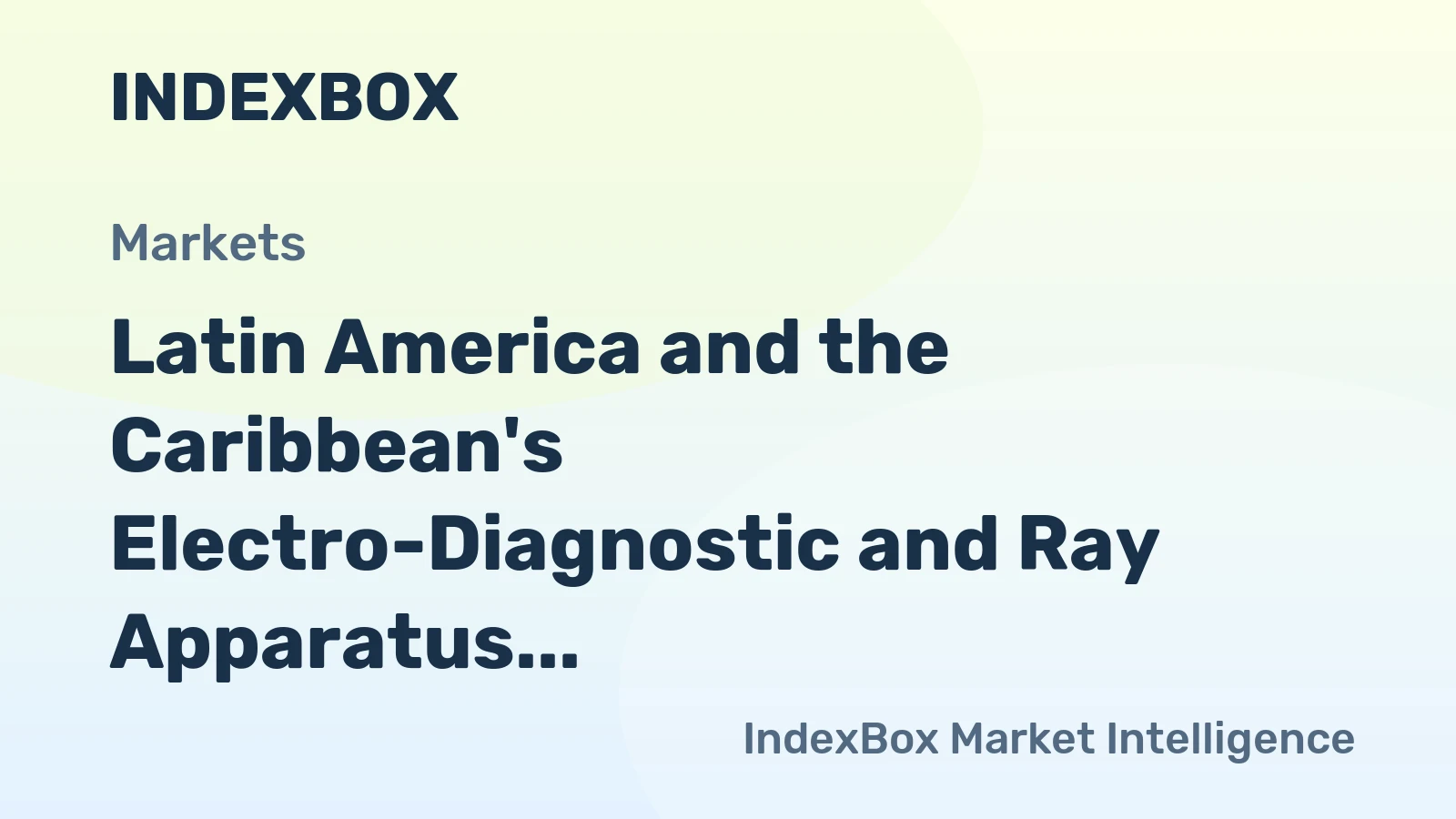 Latin America and the Caribbean's Electro-Diagnostic and Ray Apparatus Market to Reach 290M Units and $197B by 2035