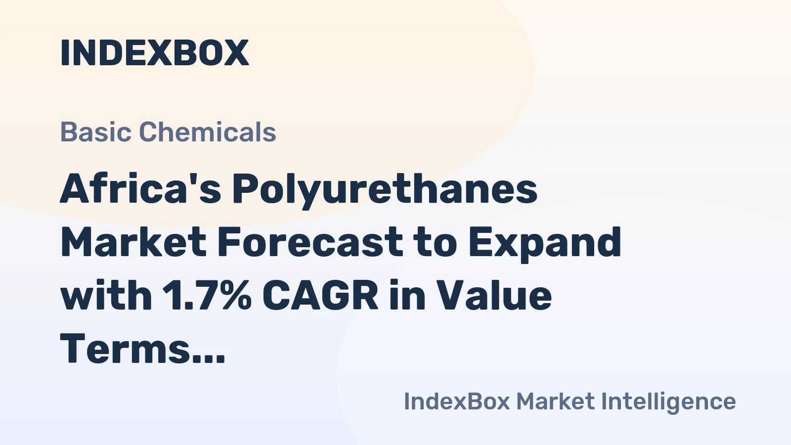 Africa's Polyurethanes Market Forecast to Expand with 1.7% CAGR in Value Terms
