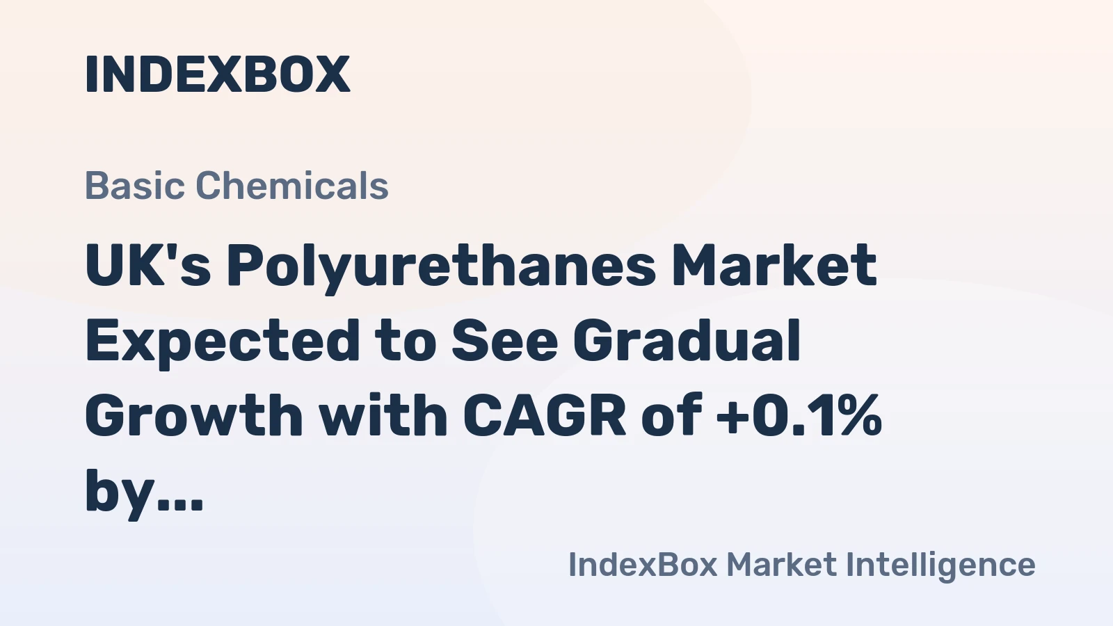 UK's Polyurethanes Market Expected to See Gradual Growth with CAGR of +0.1% by 2035