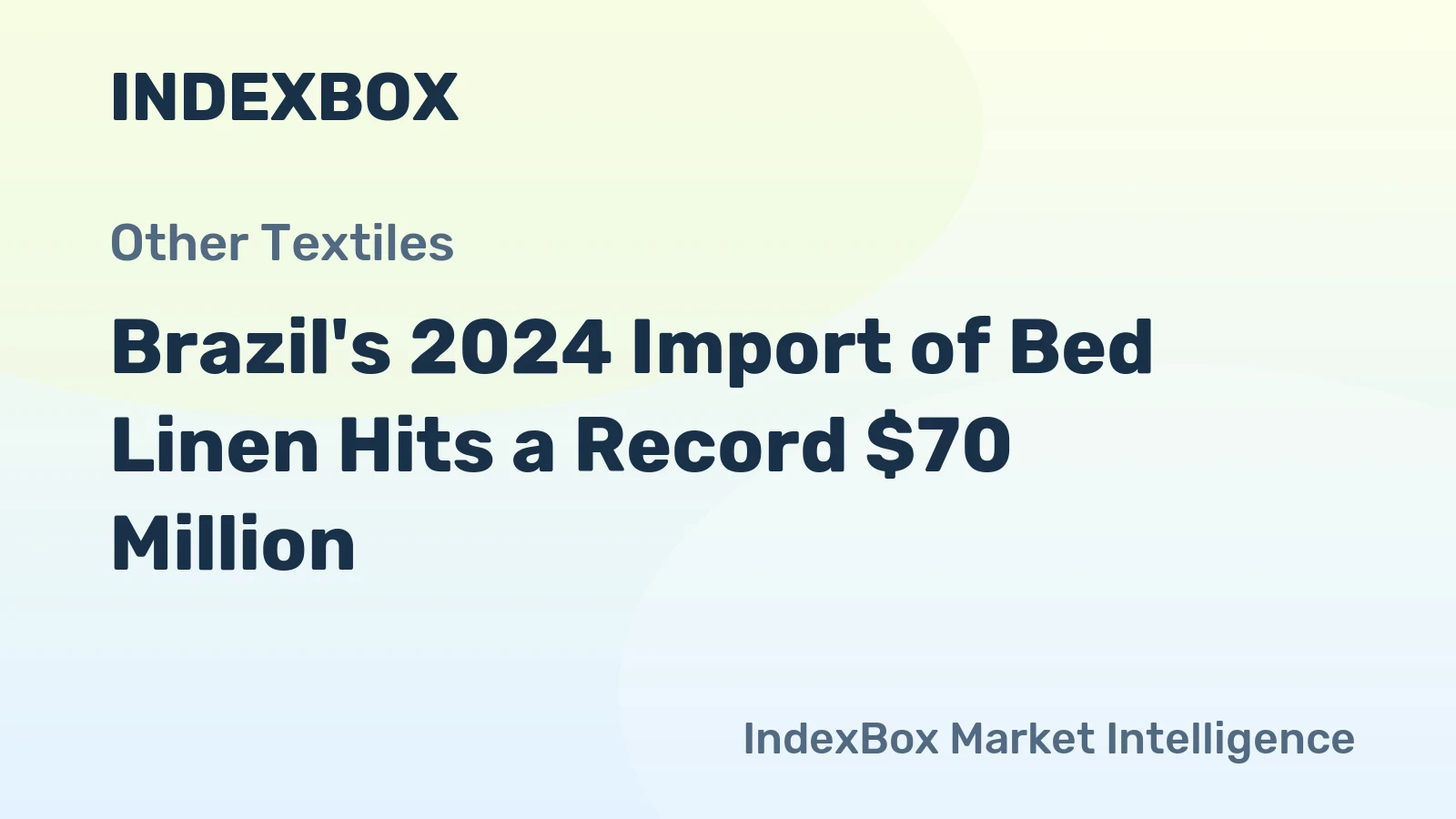 Brazil's 2024 Import of Bed Linen Hits a Record $70 Million