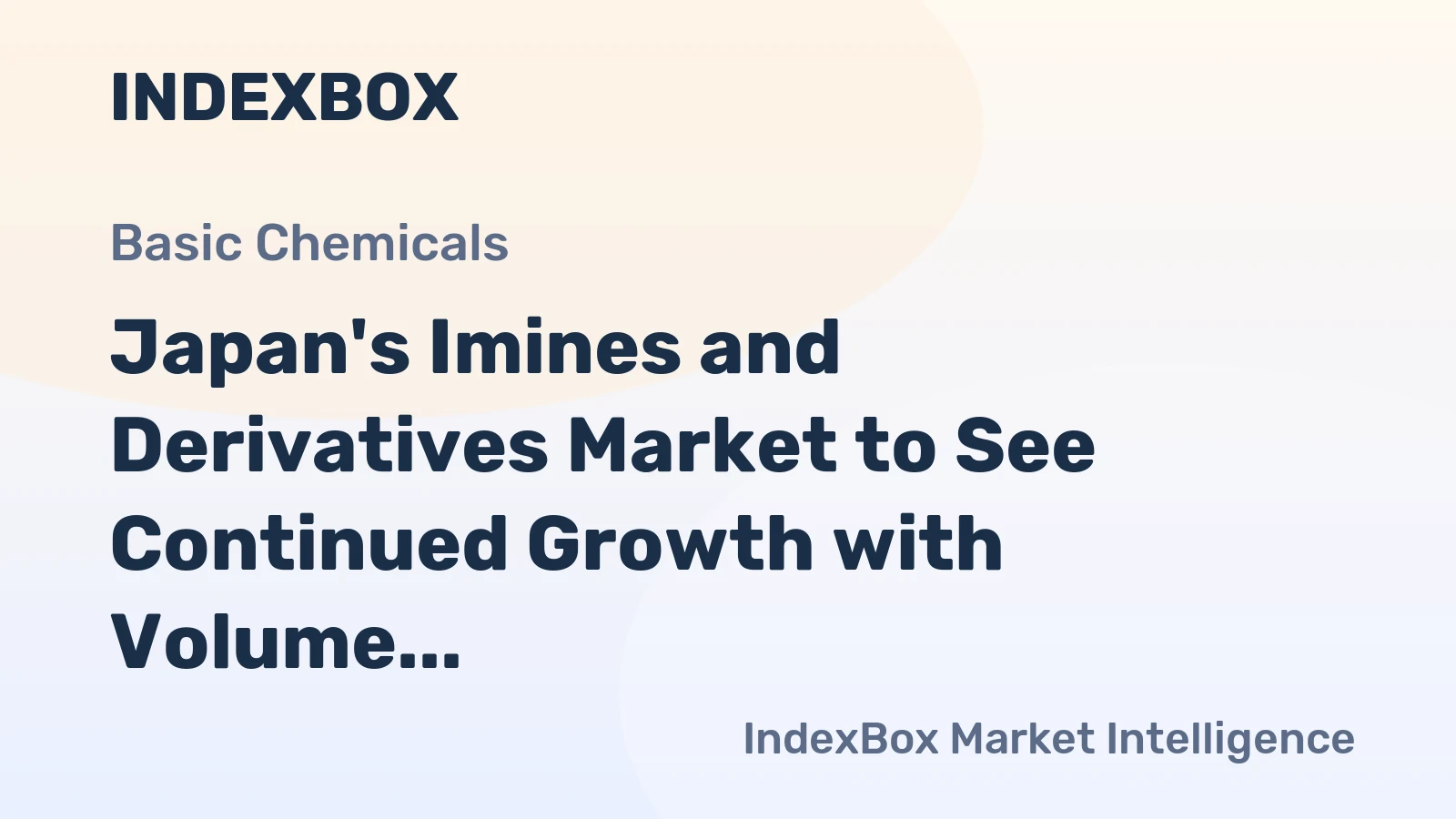 Japan's Imines and Derivatives Market to See Continued Growth with Volume Reaching 2.7K Tons and Value at $25M by 2035