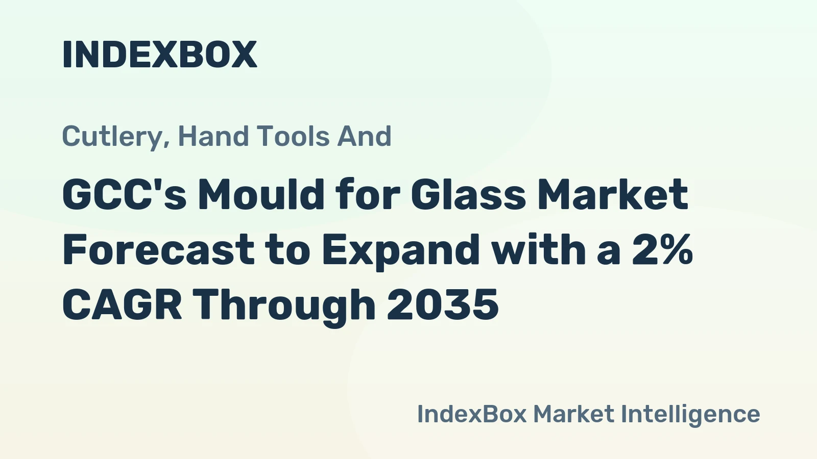 GCC's Mould for Glass Market Forecast to Expand with a 2% CAGR Through 2035