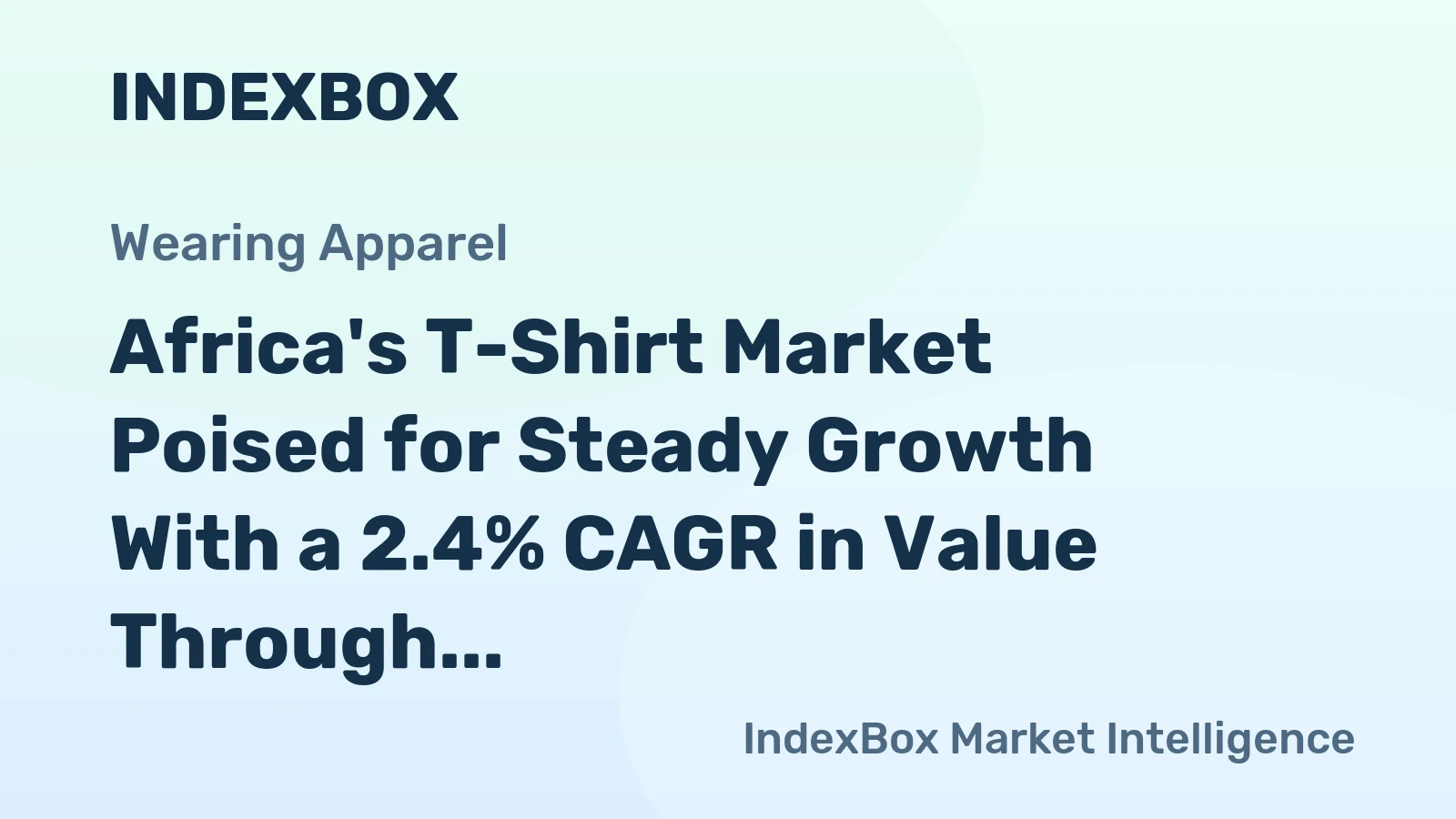Africa's T-Shirt Market Poised for Steady Growth With a 2.4% CAGR in Value Through 2035
