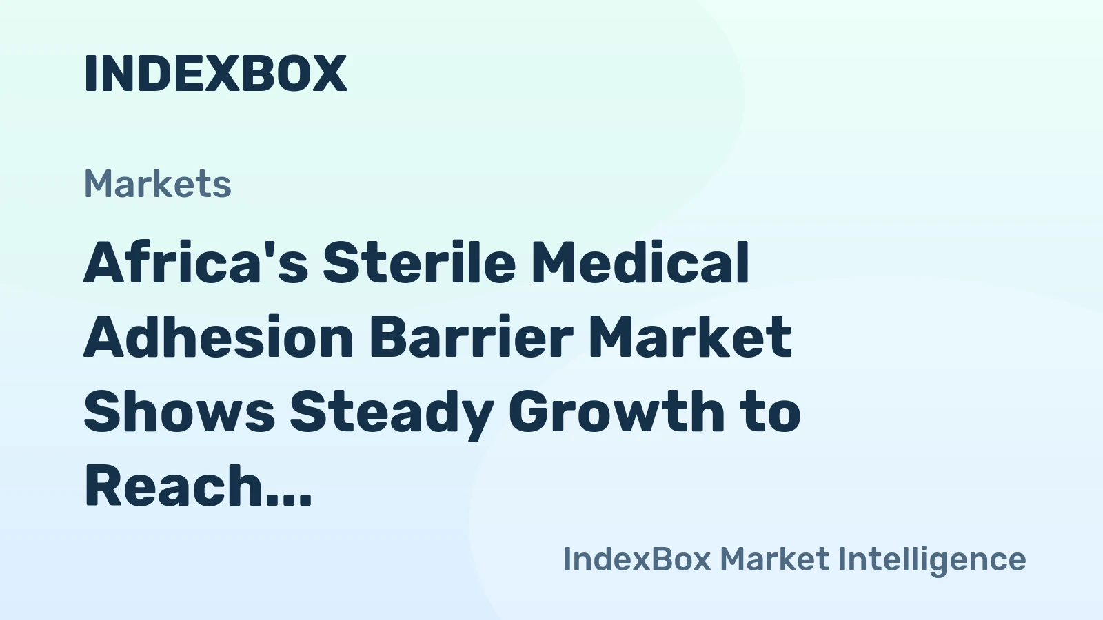 Africa's Sterile Medical Adhesion Barrier Market Shows Steady Growth to Reach 65K Tons and $551M by 2035