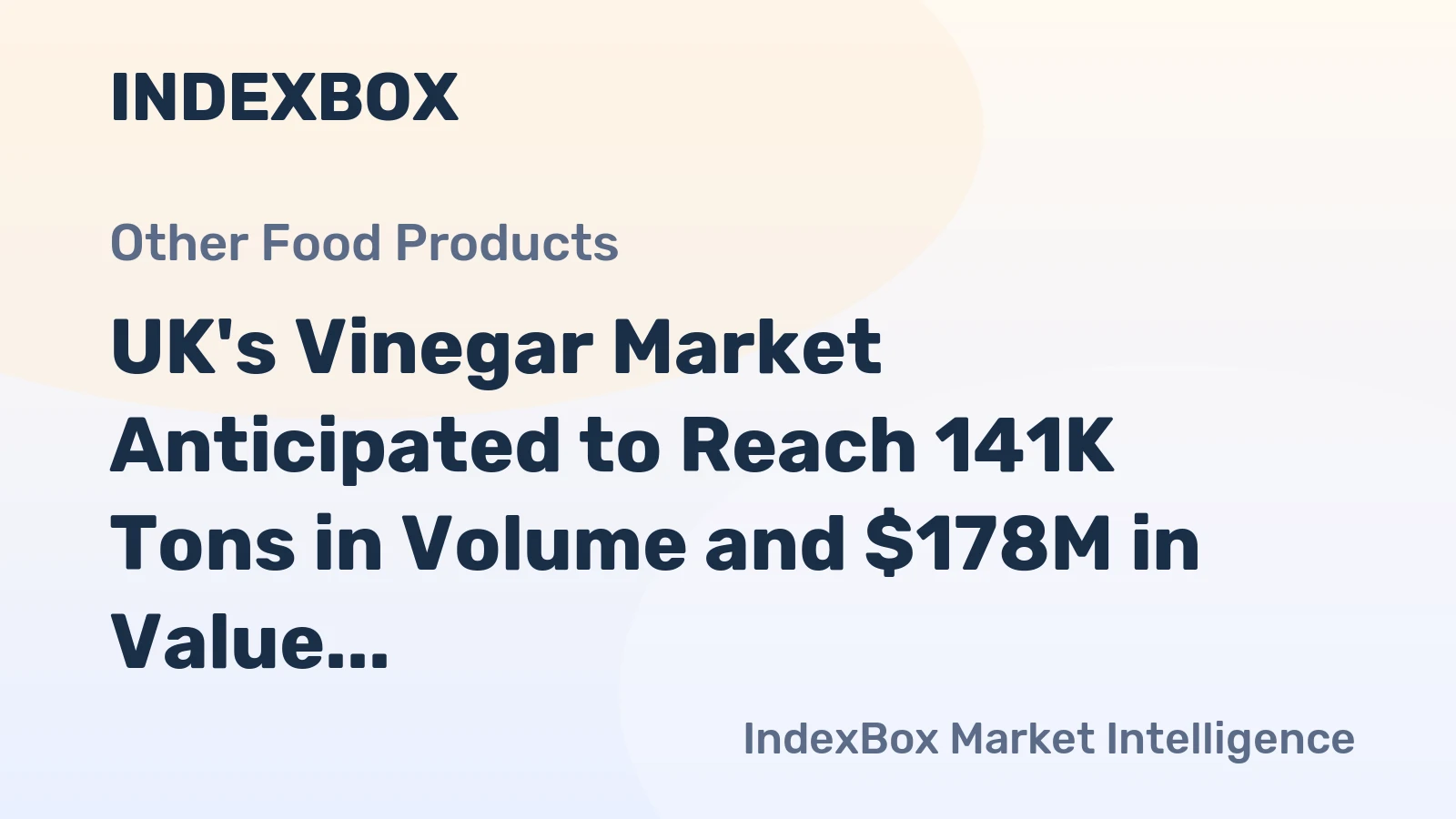 UK's Vinegar Market Anticipated to Reach 141K Tons in Volume and $178M in Value by 2035