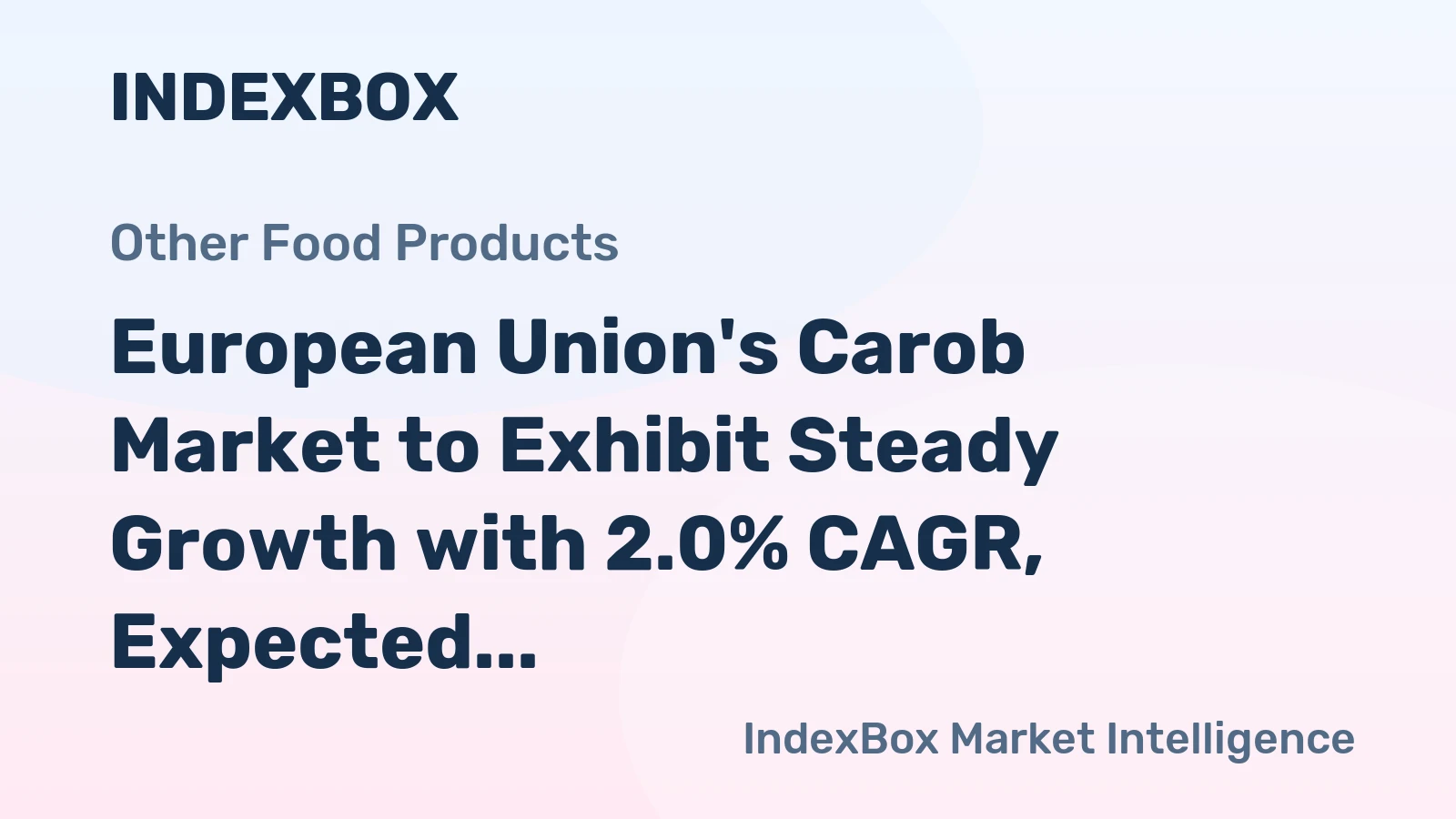 European Union's Carob Market to Exhibit Steady Growth with 2.0% CAGR, Expected to Reach 140K Tons by 2035