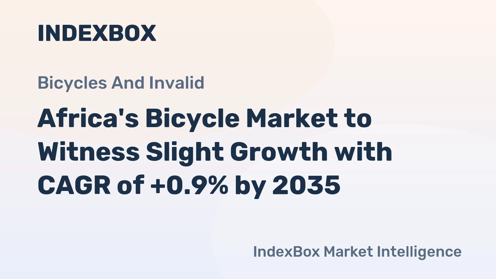 Africa's Bicycle Market to Witness Slight Growth with CAGR of +0.9% by 2035