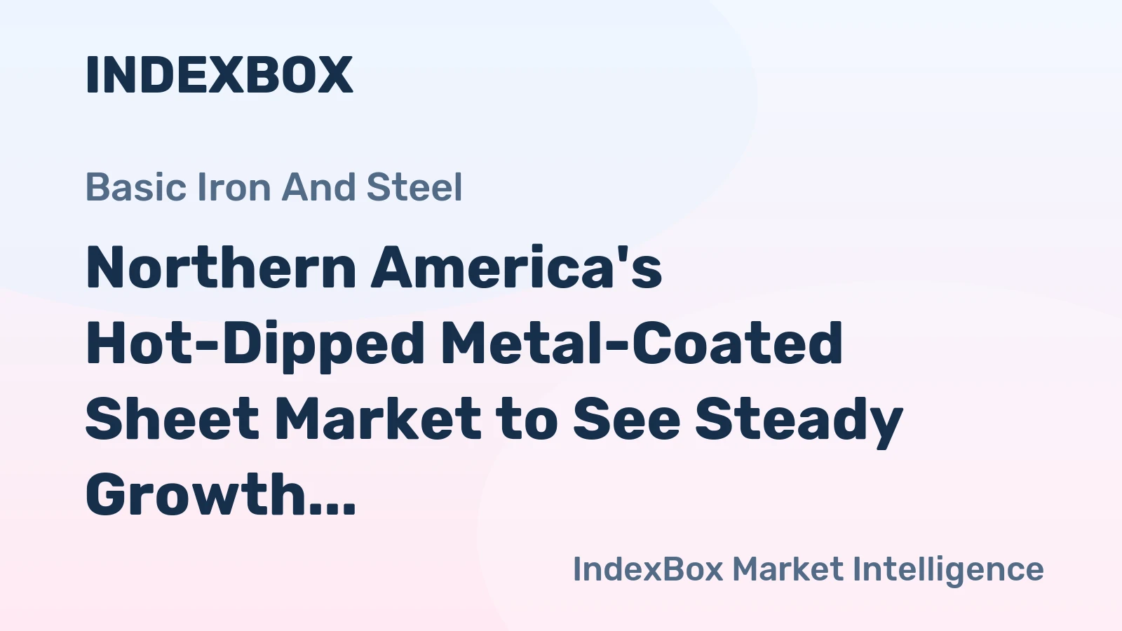 Northern America's Hot-Dipped Metal-Coated Sheet Market to See Steady Growth With a 1.1% CAGR