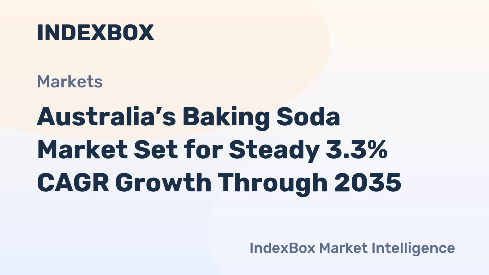Australia’s Baking Soda Market Set for Steady 3.3% CAGR Growth Through 2035