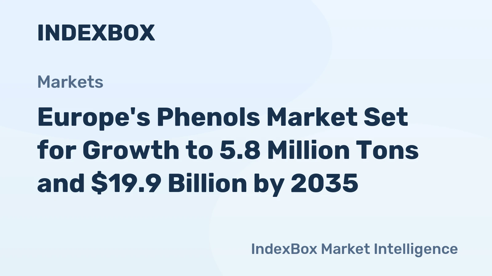Europe's Phenols Market Set for Growth to 5.8 Million Tons and $19.9 Billion by 2035