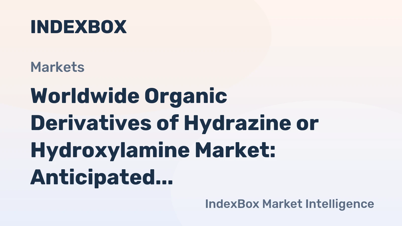 Worldwide Organic Derivatives of Hydrazine or Hydroxylamine Market: Anticipated Market Volume of 172K Tons and Value of $2.7B by 2035