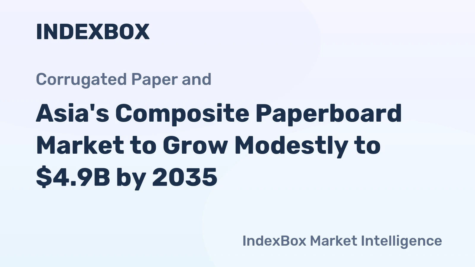 Asia's Composite Paperboard Market to Grow Modestly to $4.9B by 2035