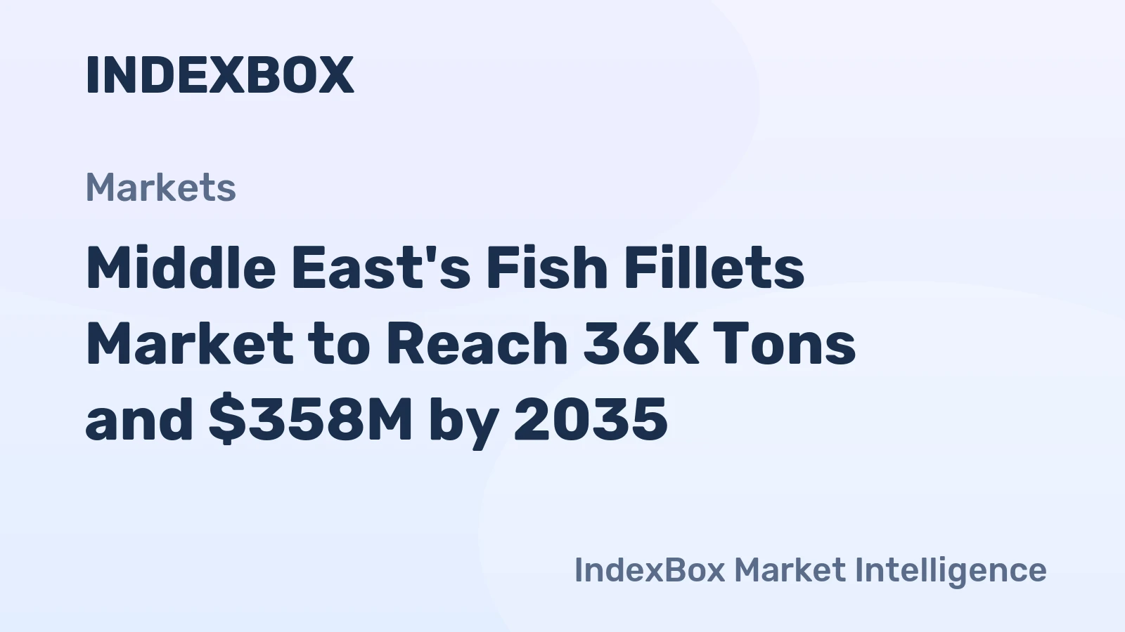 Middle East's Fish Fillets Market to Reach 36K Tons and $358M by 2035