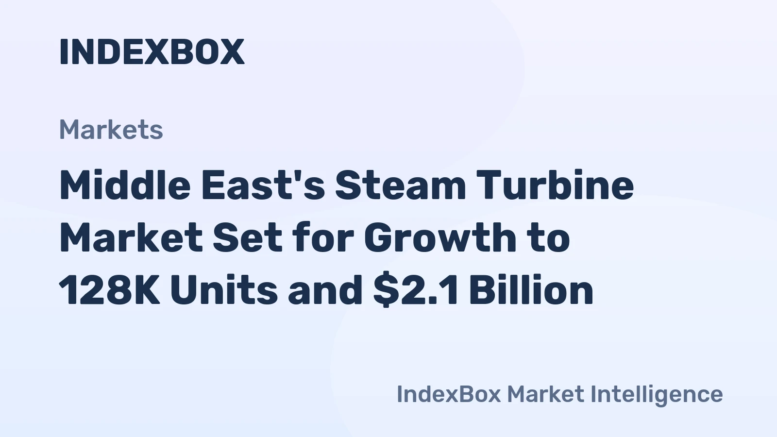 Middle East's Steam Turbine Market Set for Growth to 128K Units and $2.1 Billion