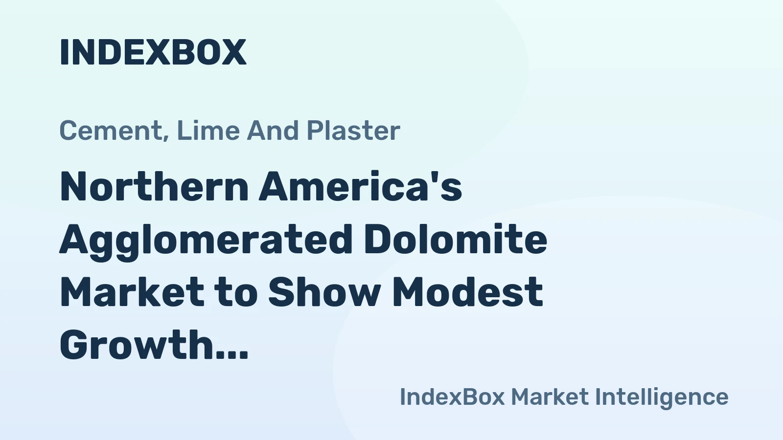 Northern America's Agglomerated Dolomite Market to Show Modest Growth with CAGR of +0.5% from 2024 to 2035