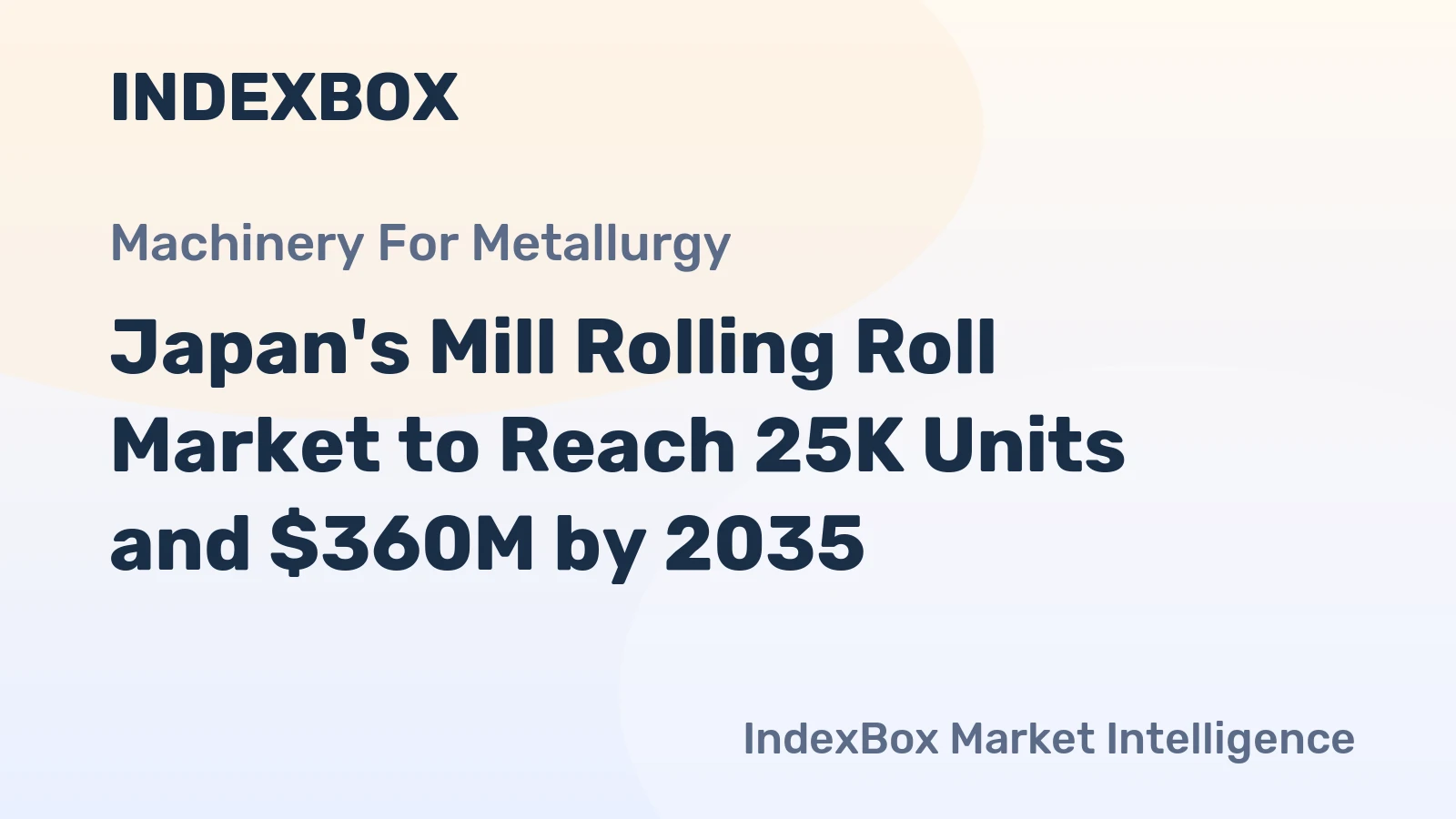 Japan's Mill Rolling Roll Market to Reach 25K Units and $360M by 2035