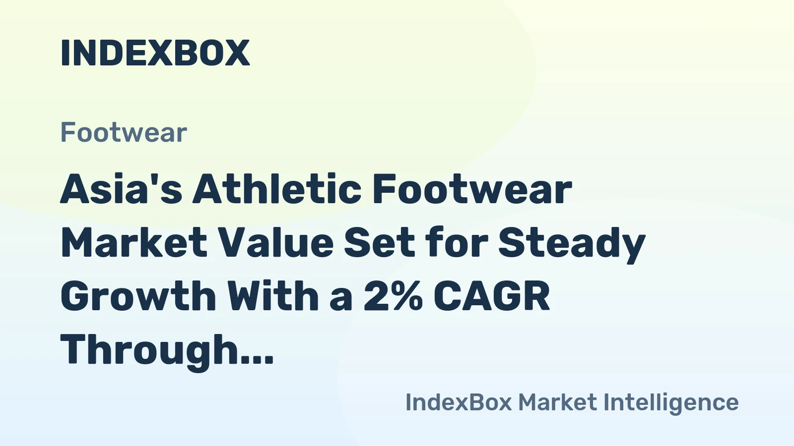 Asia's Athletic Footwear Market Value Set for Steady Growth With a 2% CAGR Through 2035